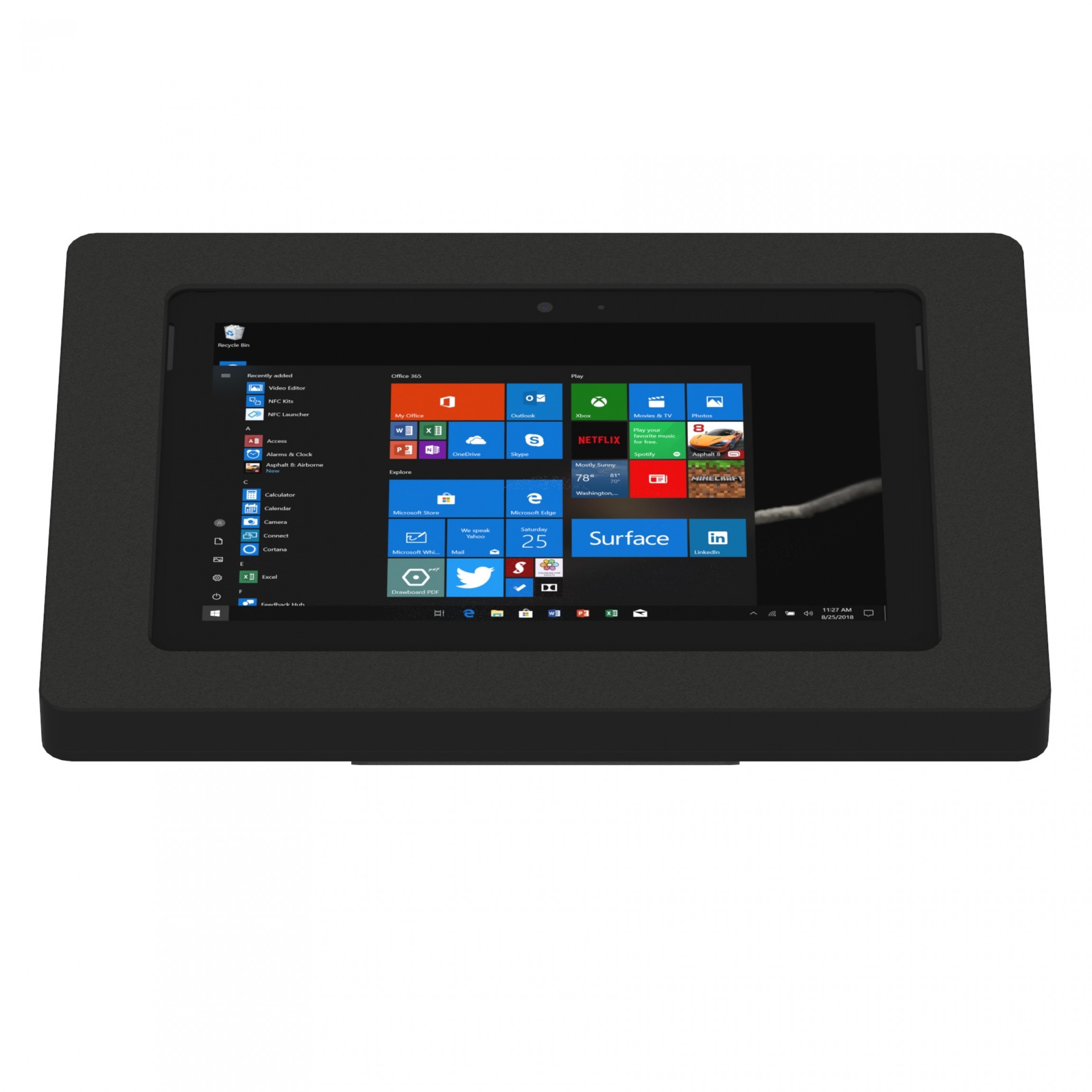 VidaMount Microsoft Surface Go, Go 2, Go 3, & Go 4 Black Enclosure w ...