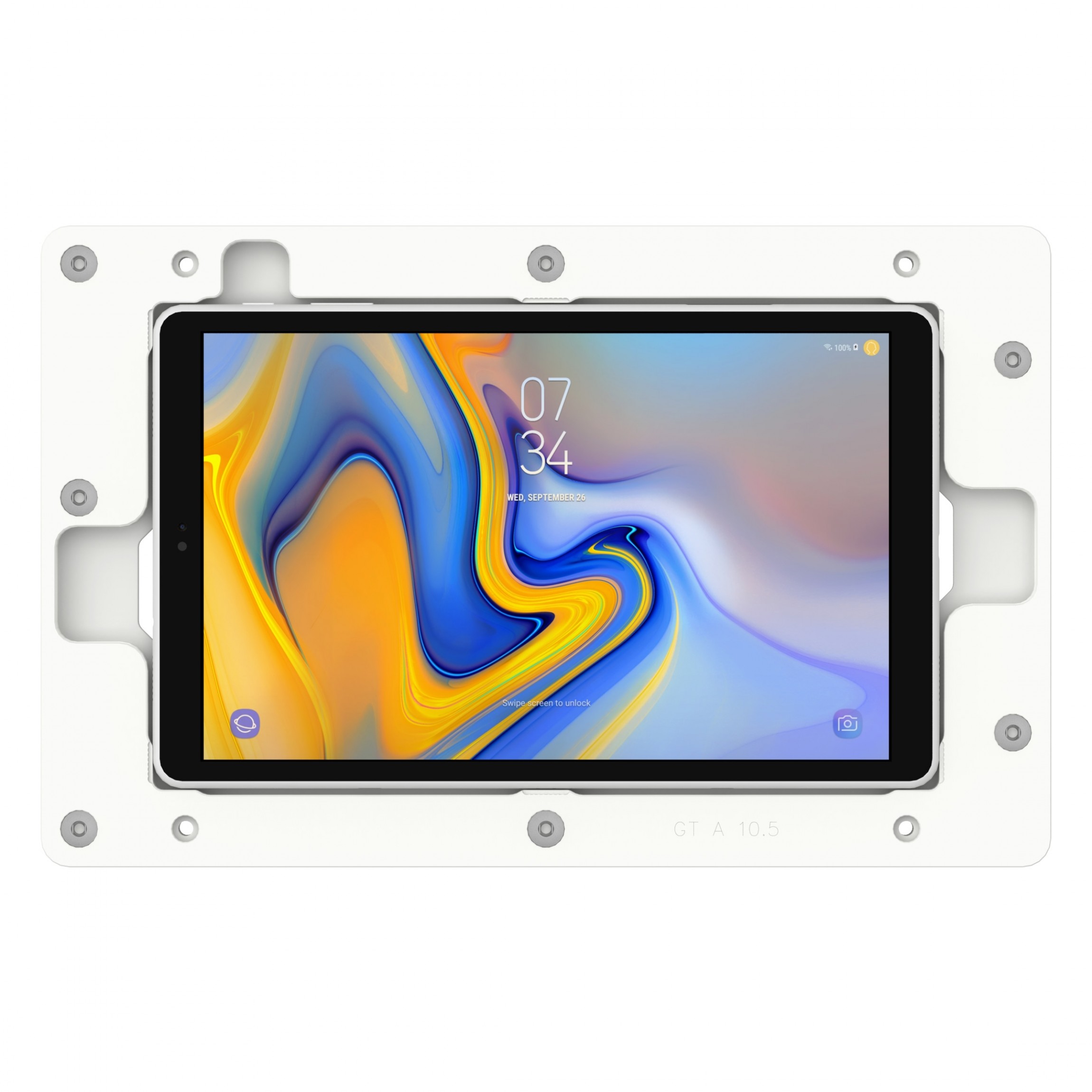 White - Samsung Galaxy Tab A 10.5 (2018) - VidaMount On-Wall Tablet Mount