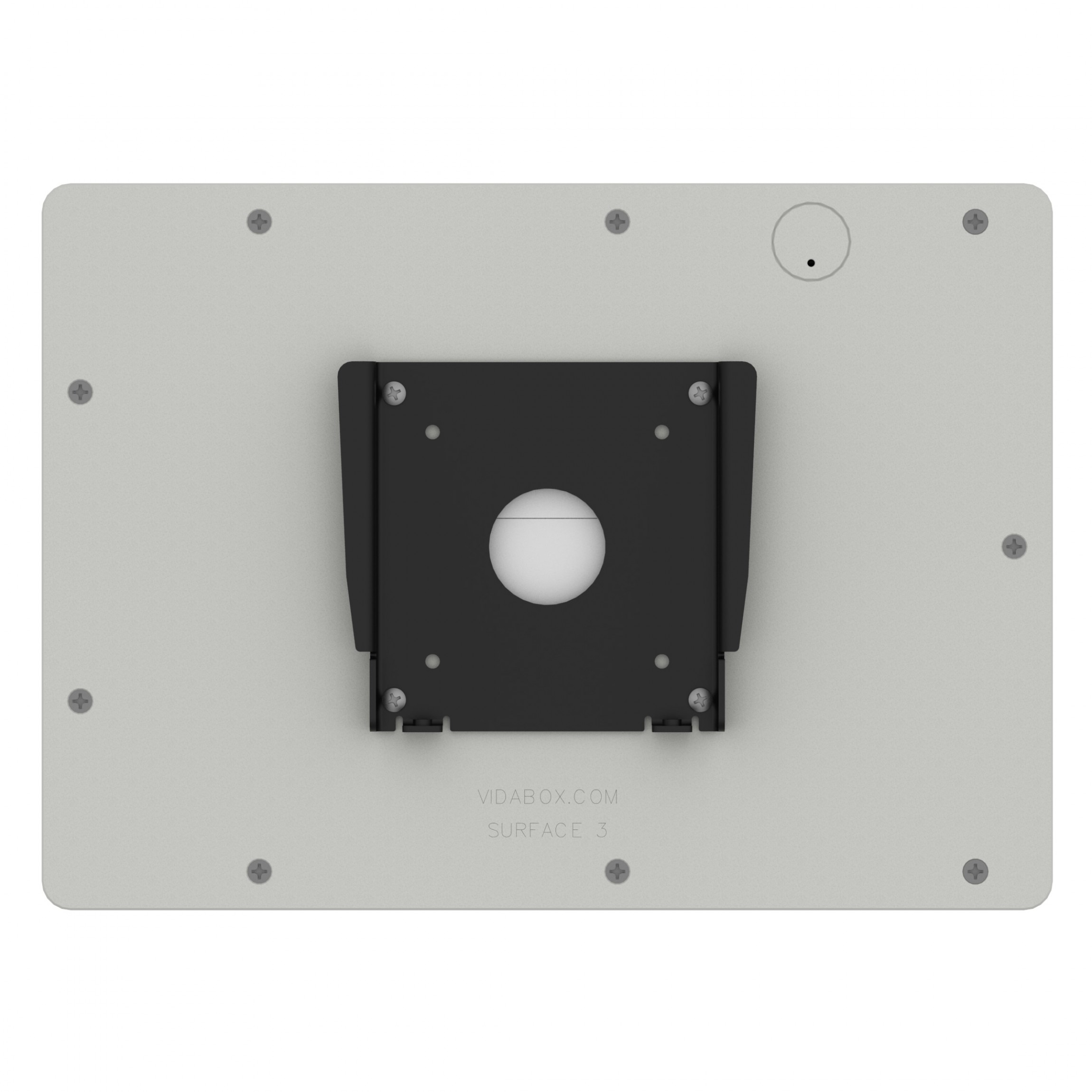 VidaMount Fixed Slim Wall Microsoft Surface 3 Tablet Mount - Light Grey