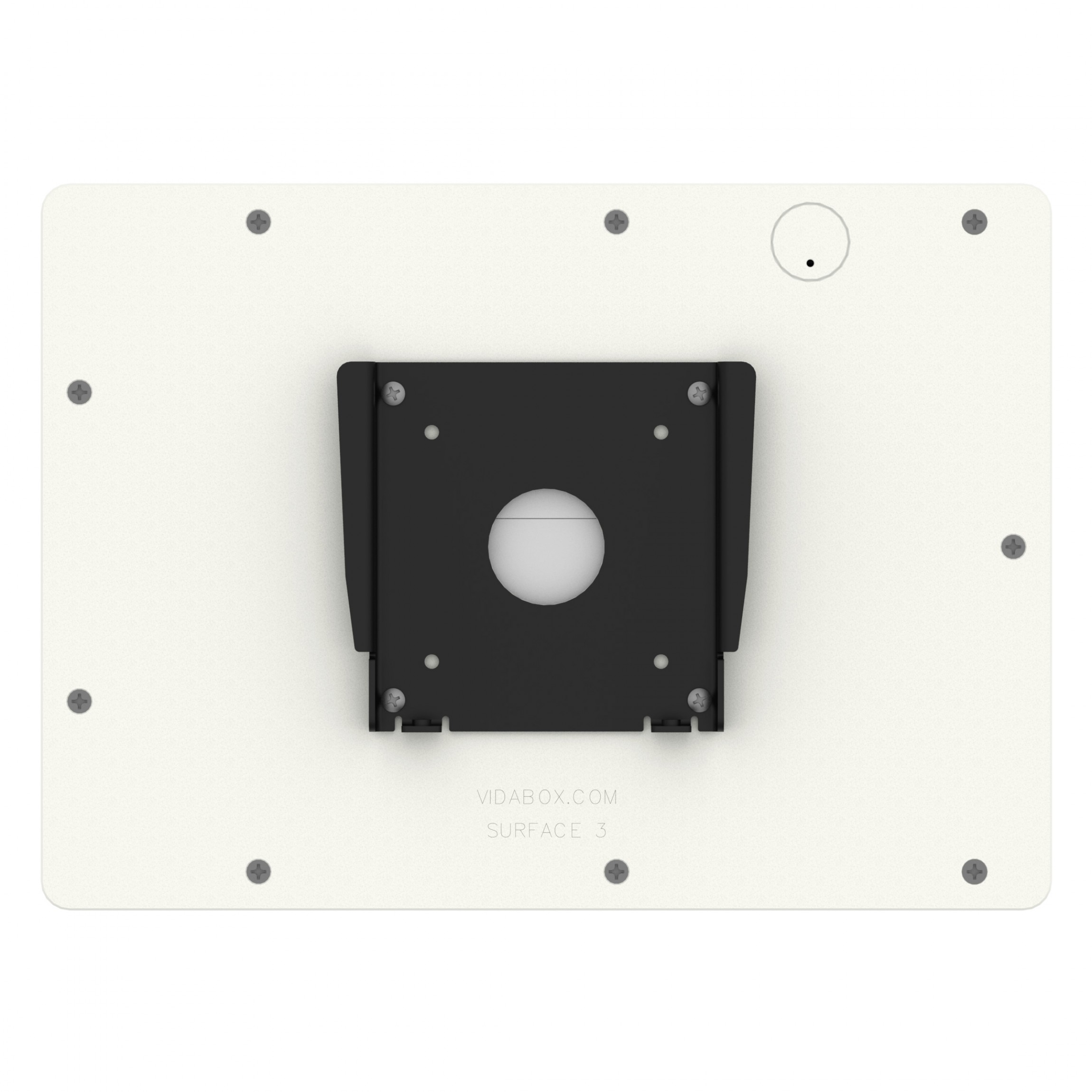 VidaMount Fixed Slim Wall Microsoft Surface 3 Tablet Mount - White