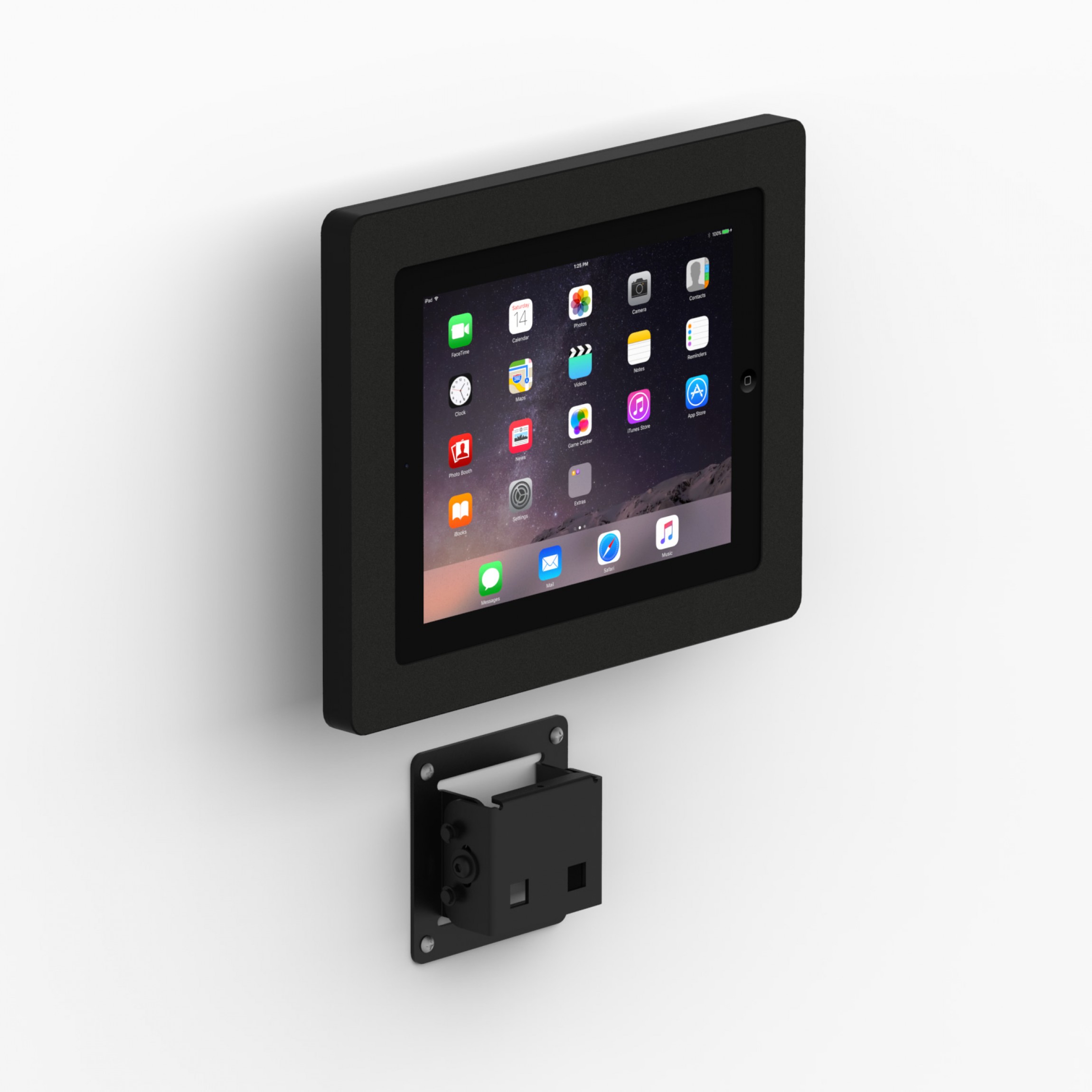 VidaMount Tilting Wall iPad 2, 3, 4 Tablet Mount - Black