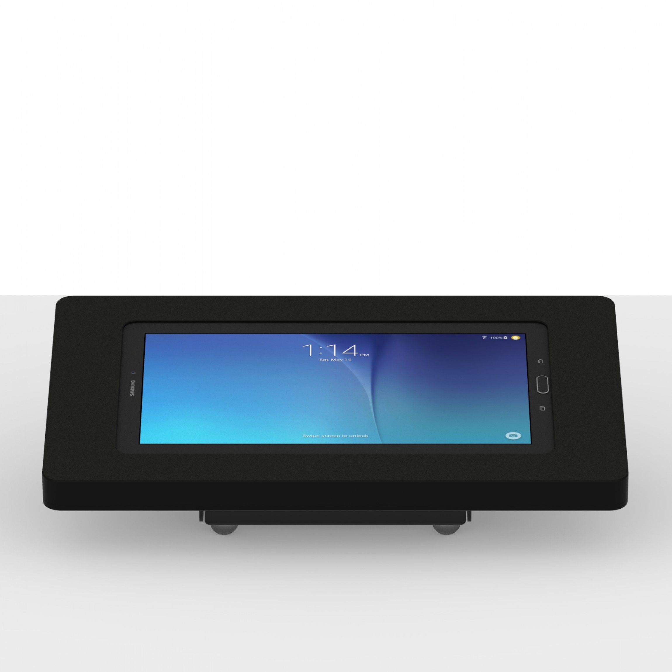 VidaMount Samsung Galaxy Tab E 9.6 Black Enclosure w. Fixed Tilted 15 ...