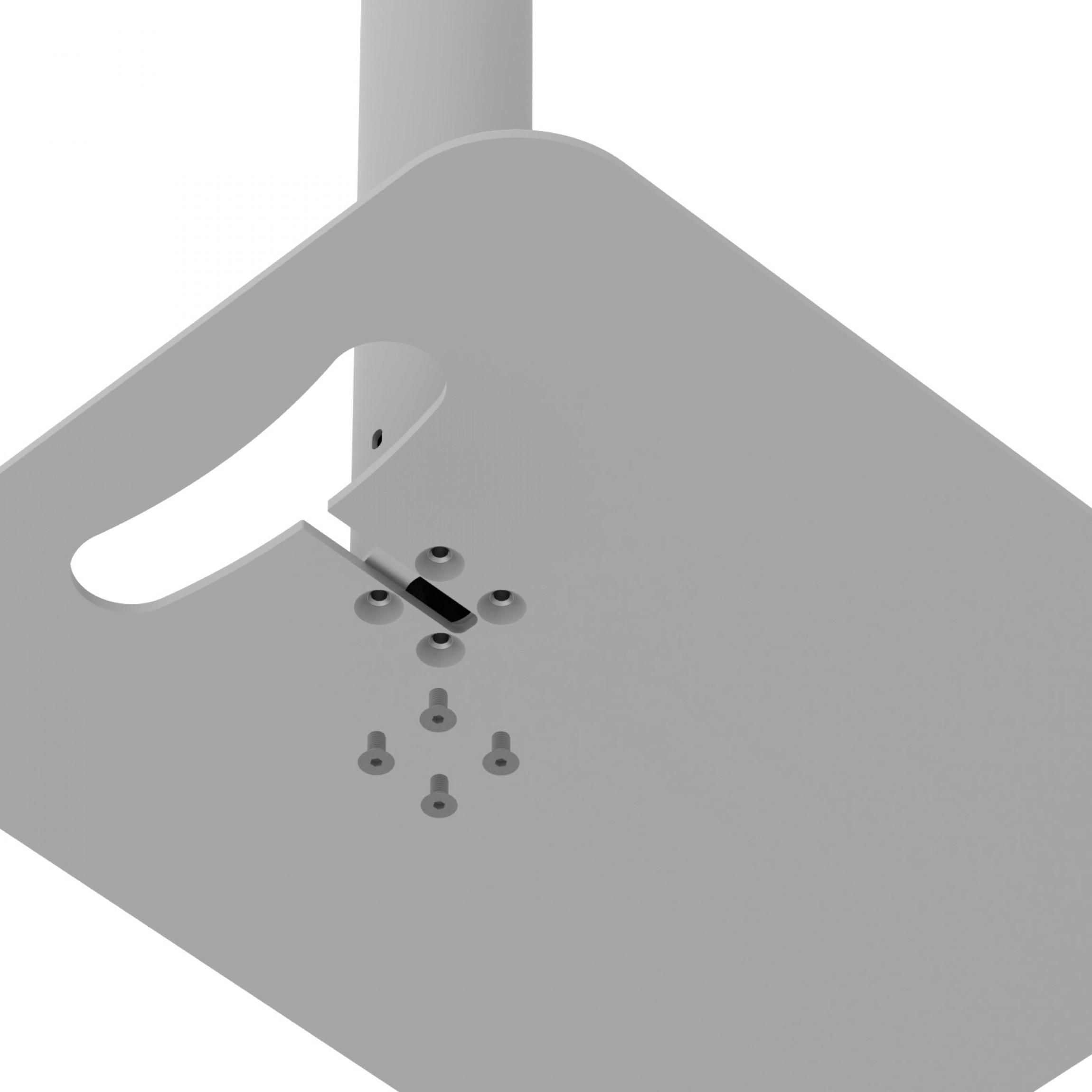 VidaMount Fixed VESA Floor Stand (2nd Version) - Light Grey