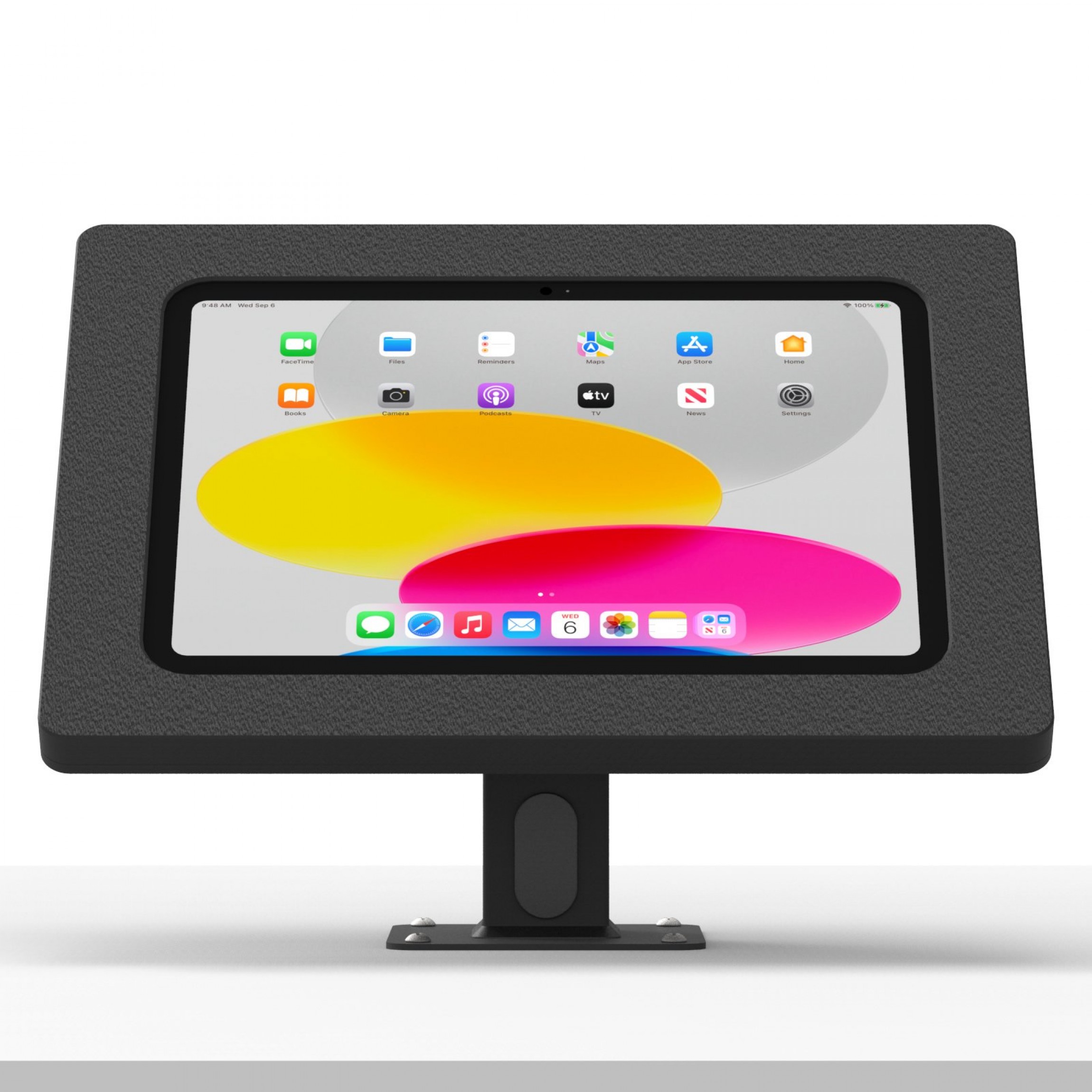 VidaMount 10.9-inch iPad 10th Gen Black Enclosure w. 360 Rotate & Tilt ...