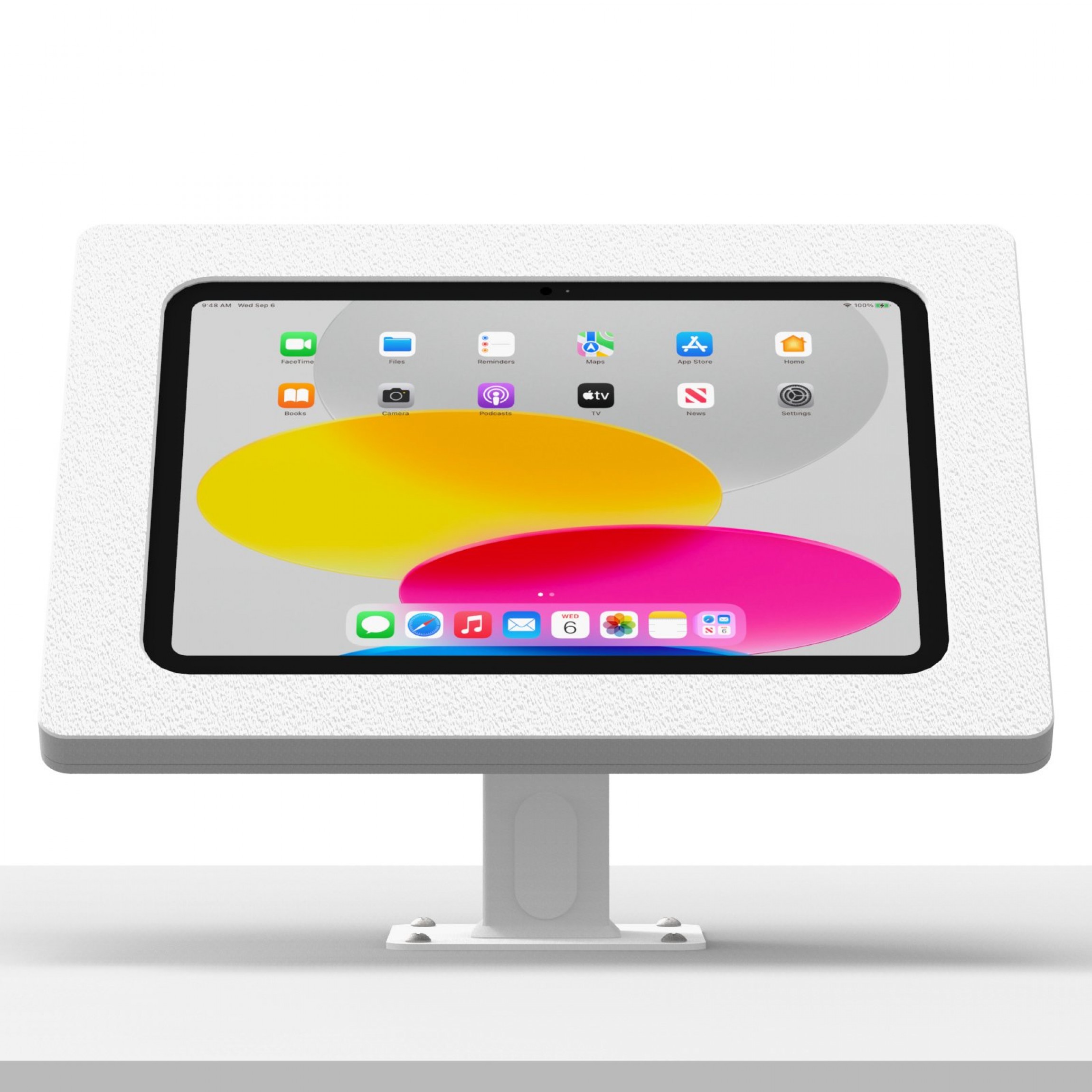 VidaMount 10.9-inch iPad 10th Gen White Enclosure w. 360 Rotate & Tilt ...