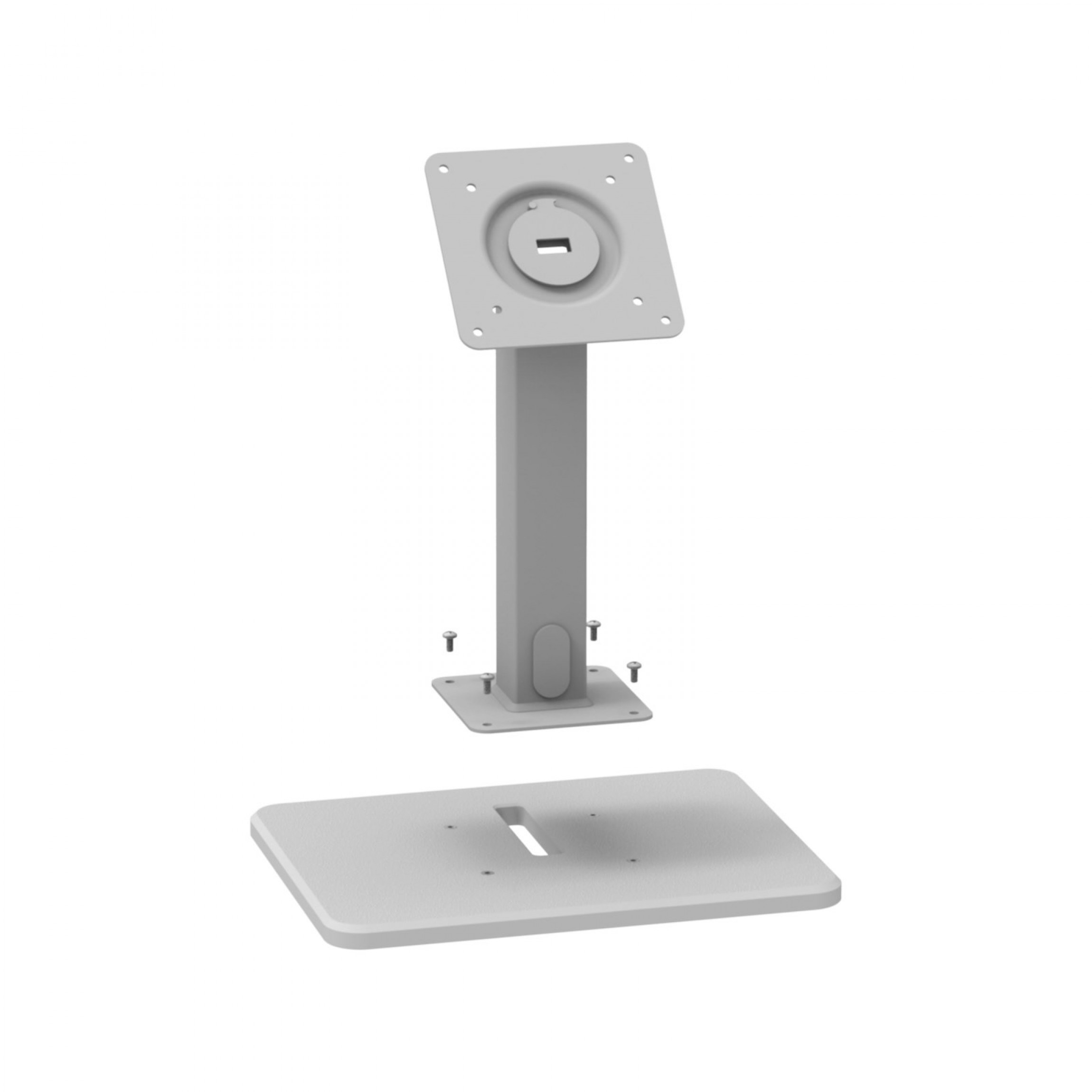 Portable 360 Tilting & Rotating 9" VESA Surface Stand - Light Grey