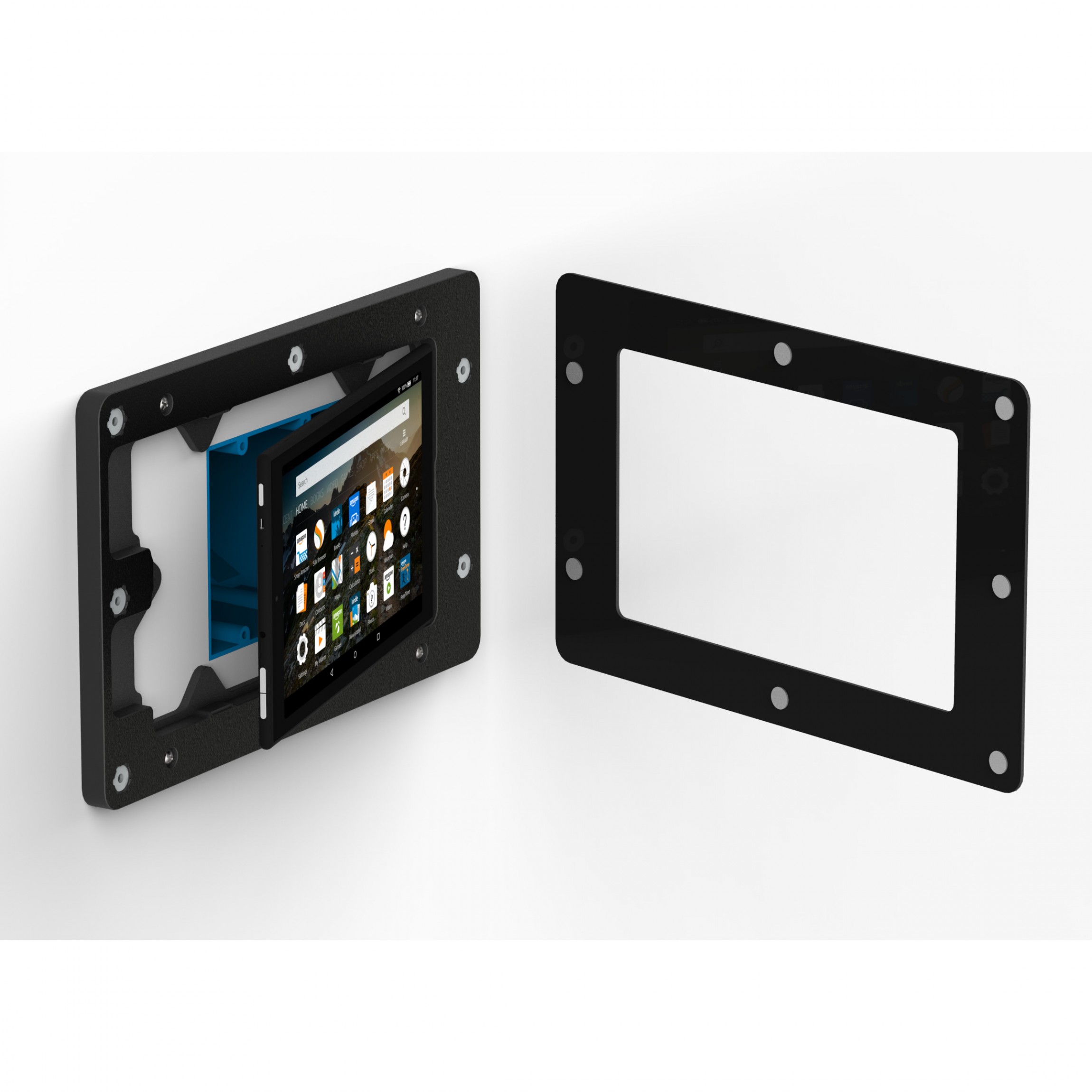 Black - Amazon Fire 5th Gen HD8 - VidaMount On-Wall Tablet Mount