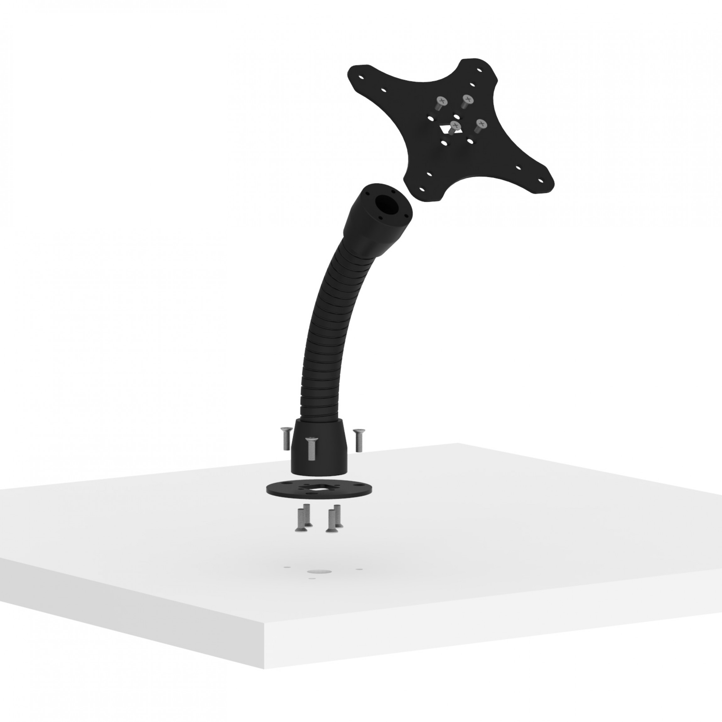 Flexible VESA Table or Desk Surface Mount - Black