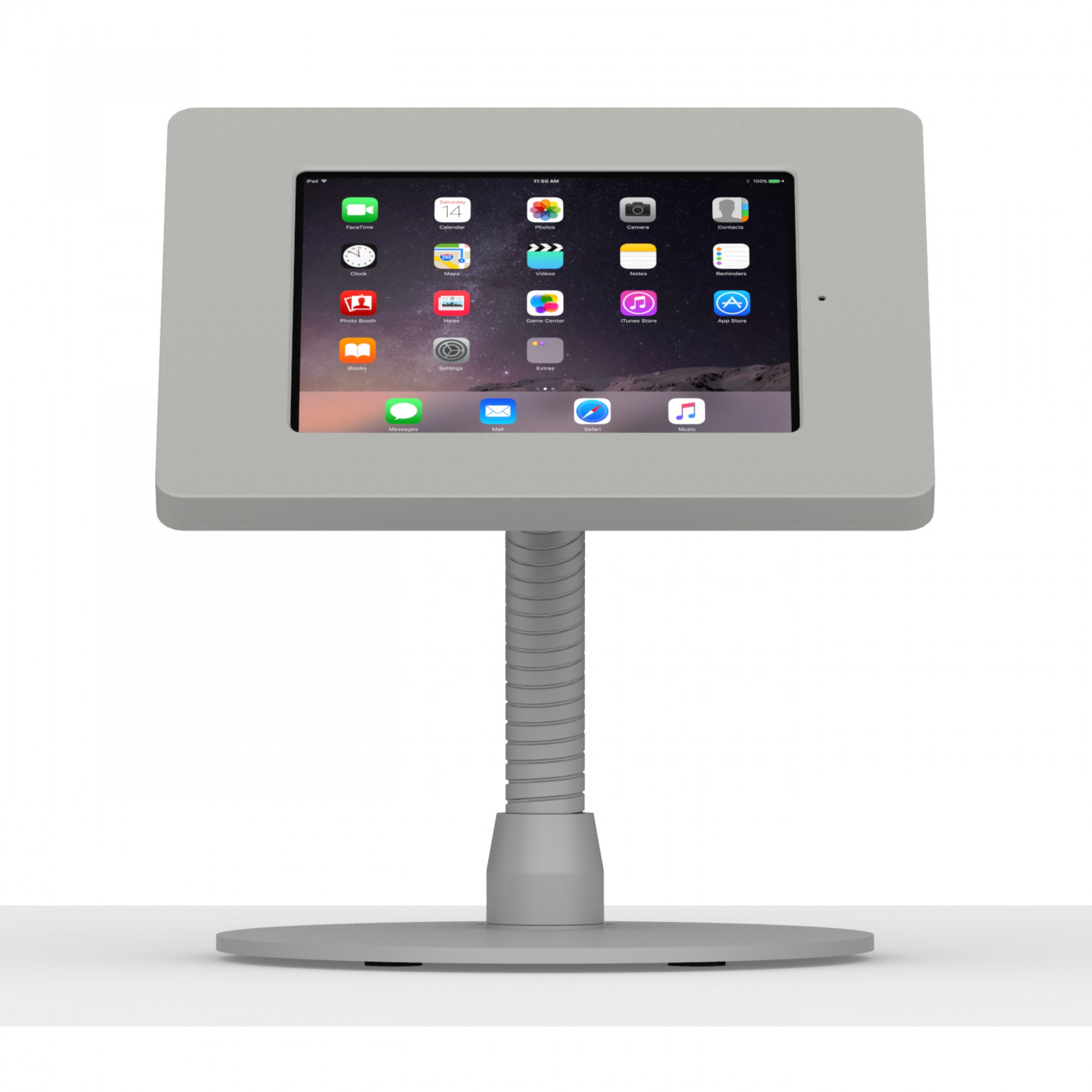 VidaMount iPad Mini 1, 2, 3 Home Button Covered Light Grey Enclosure w ...