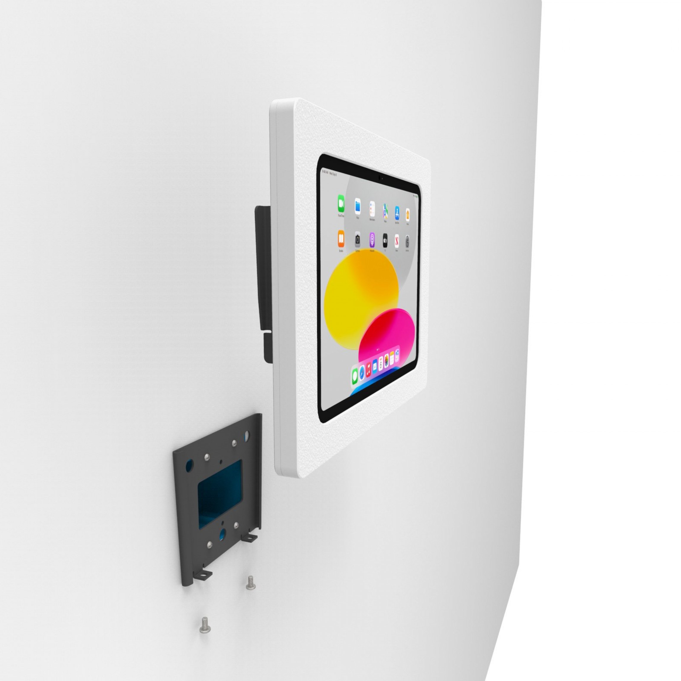 VidaMount Fixed Slim Wall 10.9-inch iPad 10th Gen Tablet Mount - White