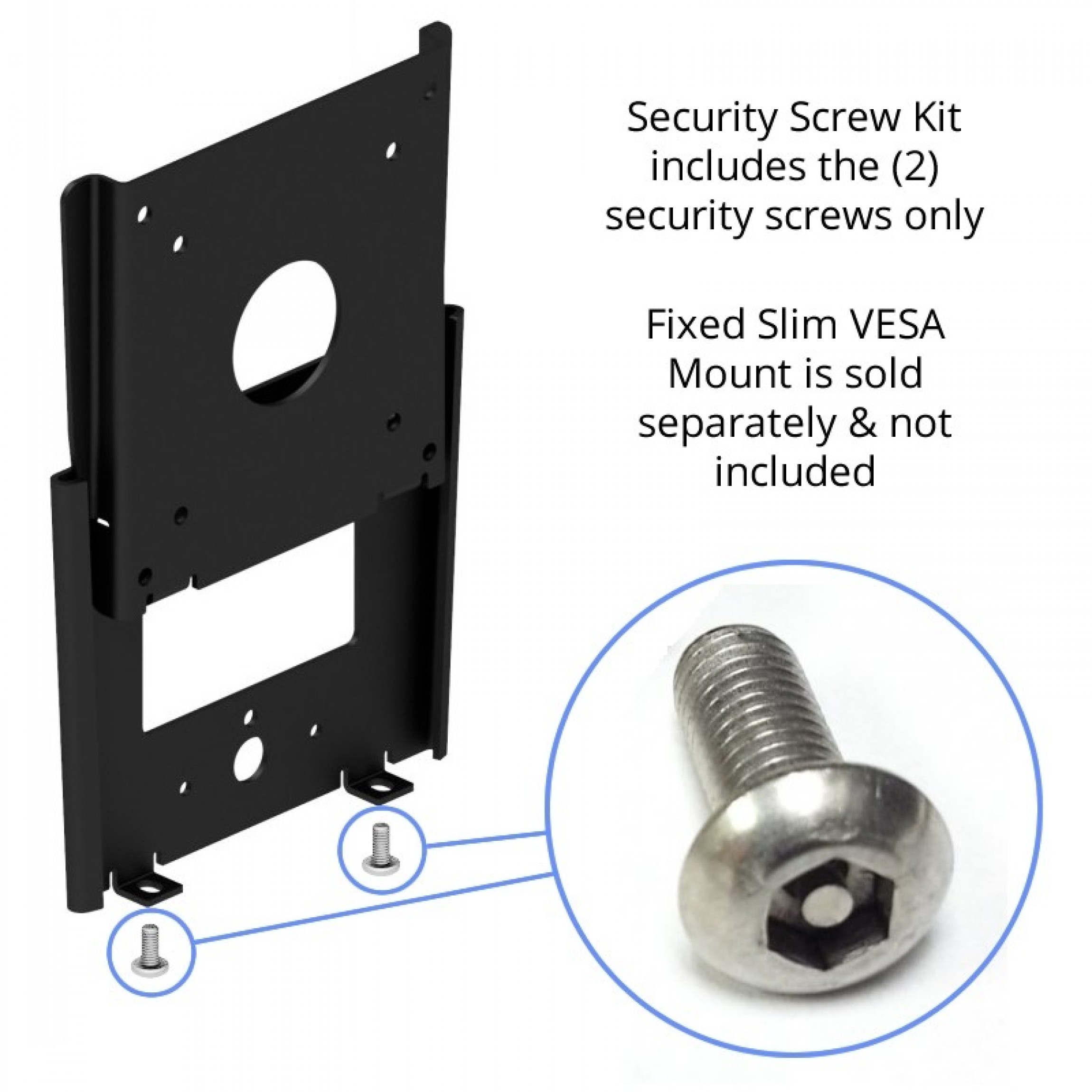 Fixed Wall Mount Security Kit Upgrade