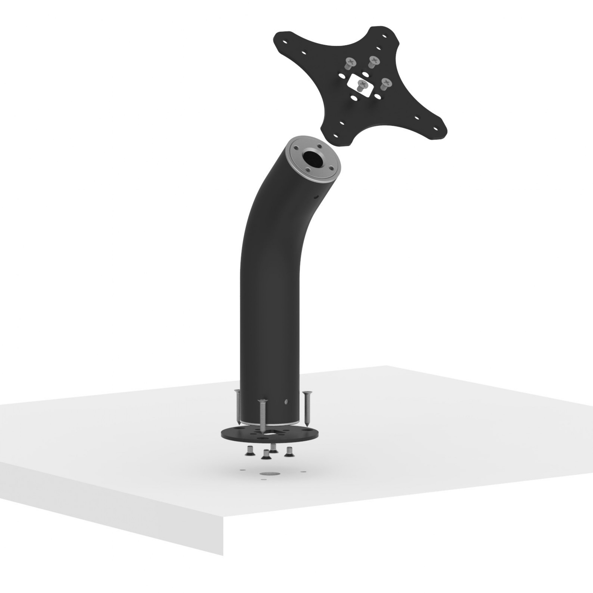 VidaMount Microsoft Surface Pro 9, 10, & 11 Black Enclosure w. Fixed ...