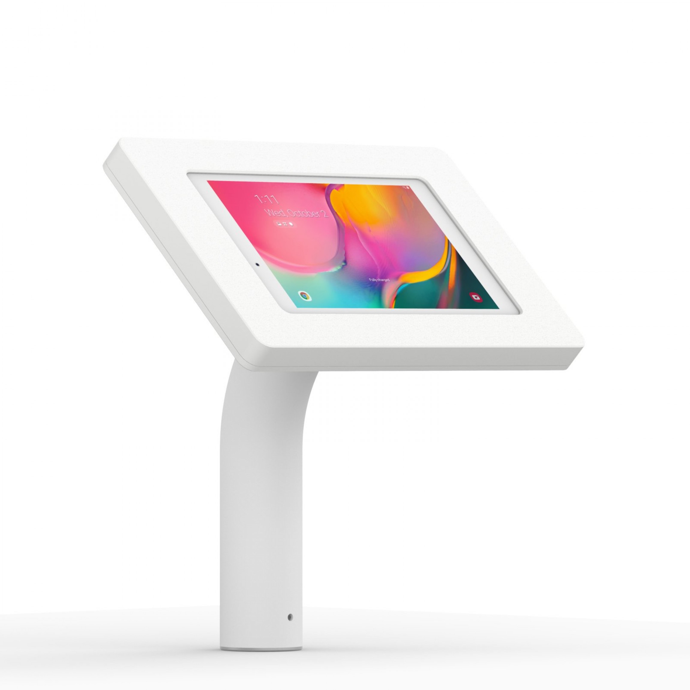 VidaMount Samsung Galaxy Tab A 8.0 (2019) White Enclosure w. Fixed Desk ...