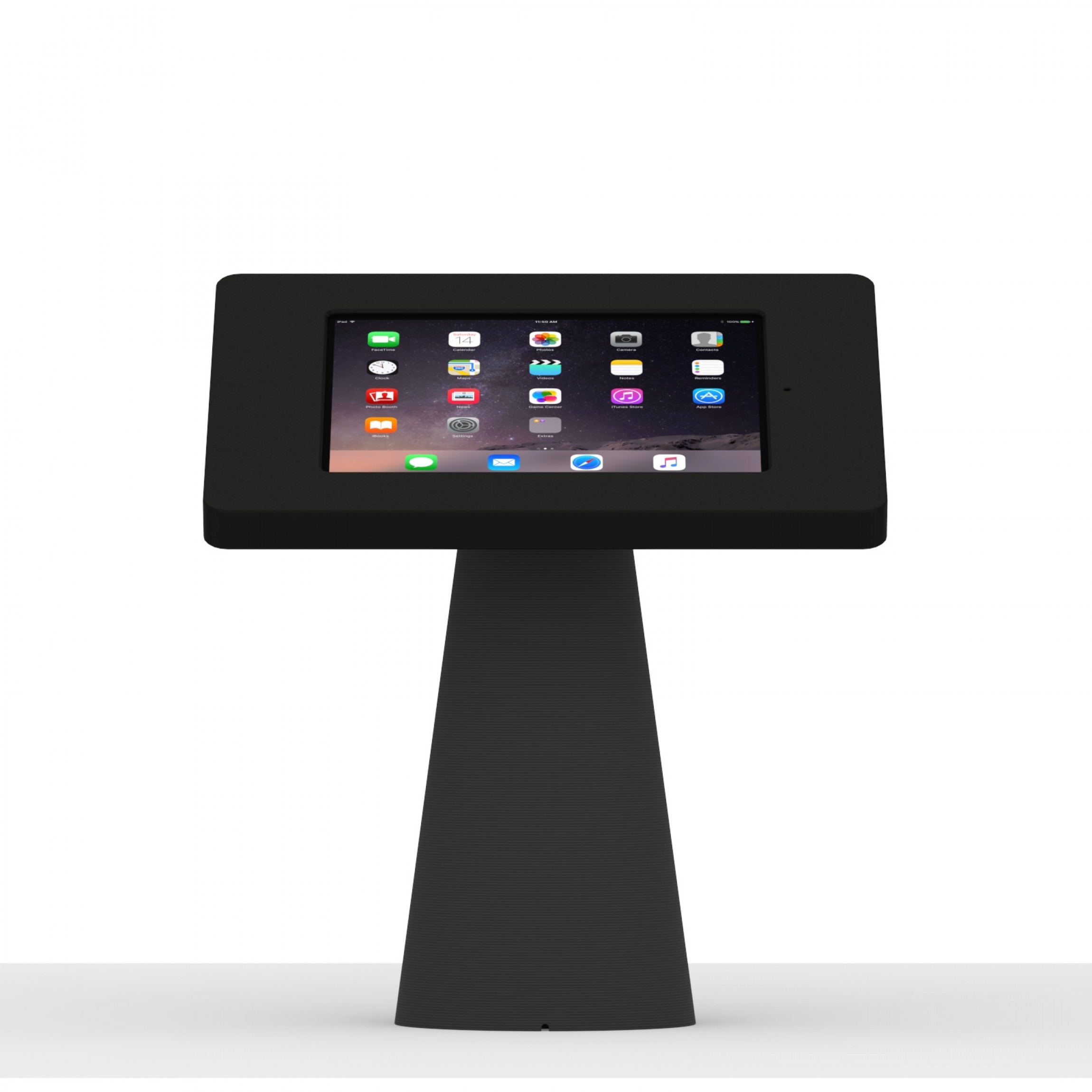 VidaMount iPad Mini 4 & 5 Home Button Covered Black Enclosure w. Fixed ...