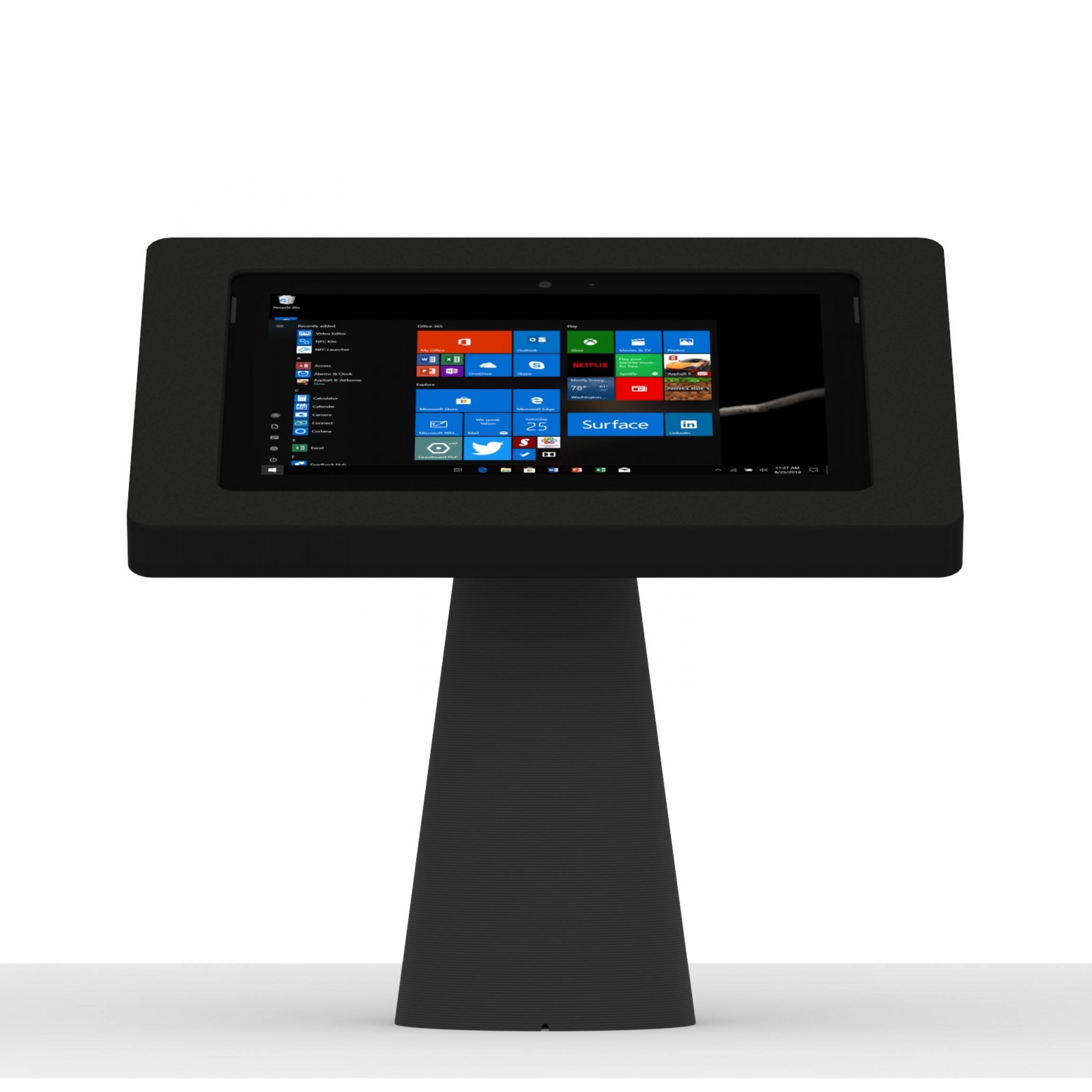 VidaMount Microsoft Surface Go, Go 2, Go 3, & Go 4 Black Enclosure w ...