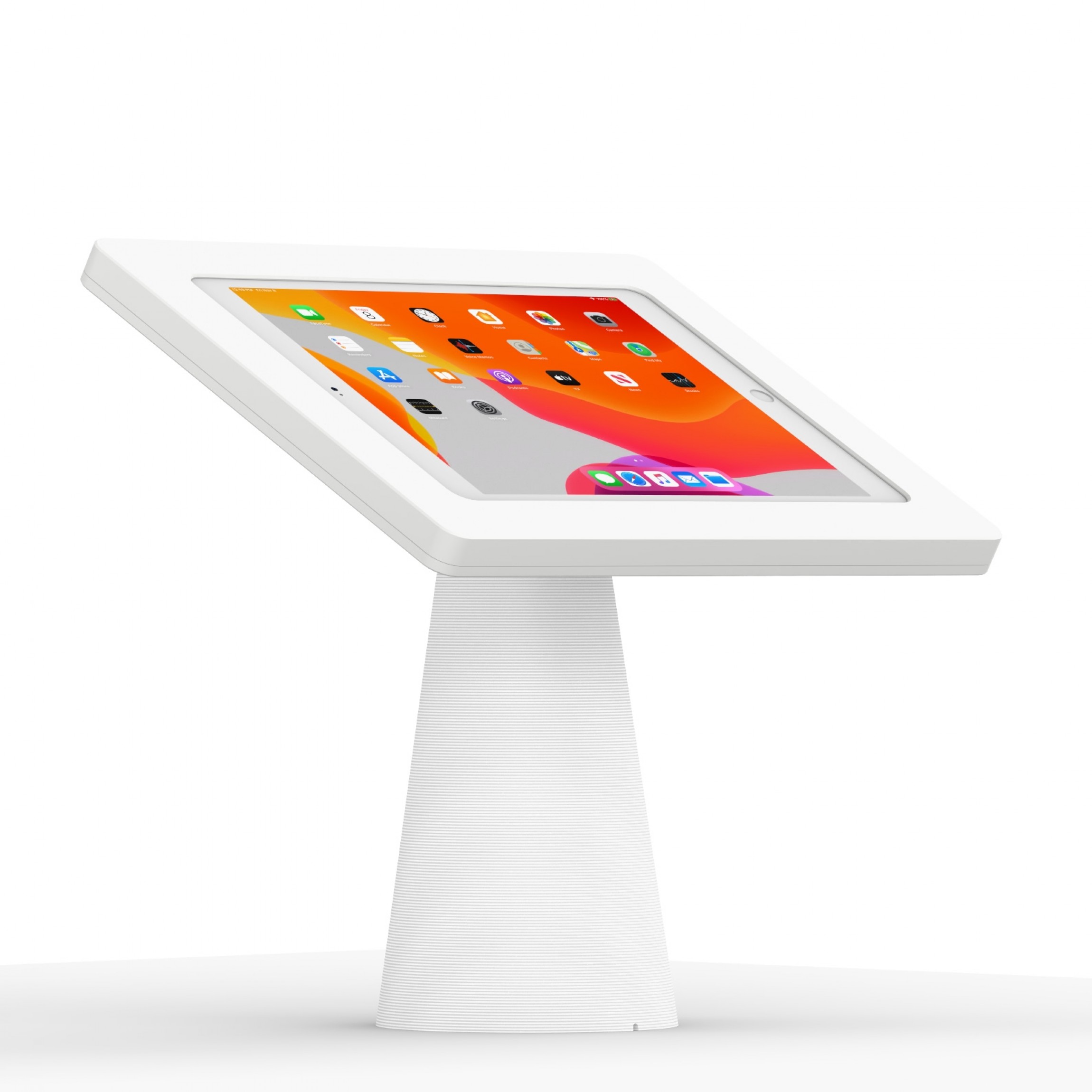 VidaMount 10.2-inch iPad 7th, 8th & 9th Gen White Enclosure w. Fixed Surface Mount Lite