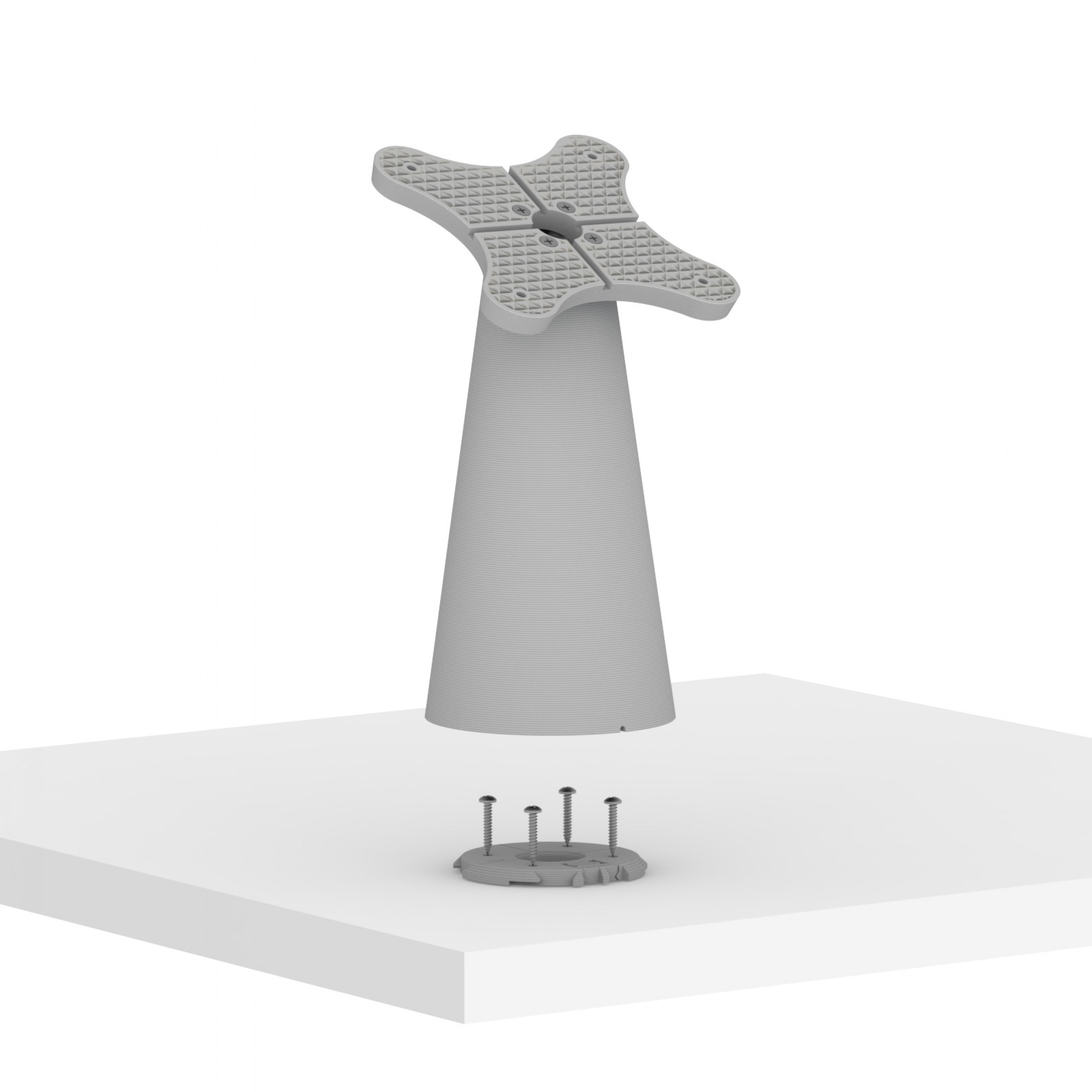 VidaMount Microsoft Surface Pro 9, 10, & 11 Light Grey Enclosure w ...