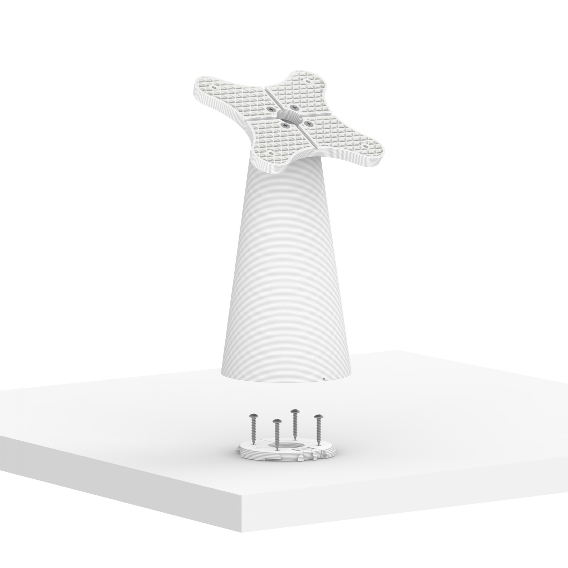 VidaMount Microsoft Surface Go, Go 2, Go 3, & Go 4 White Enclosure w ...