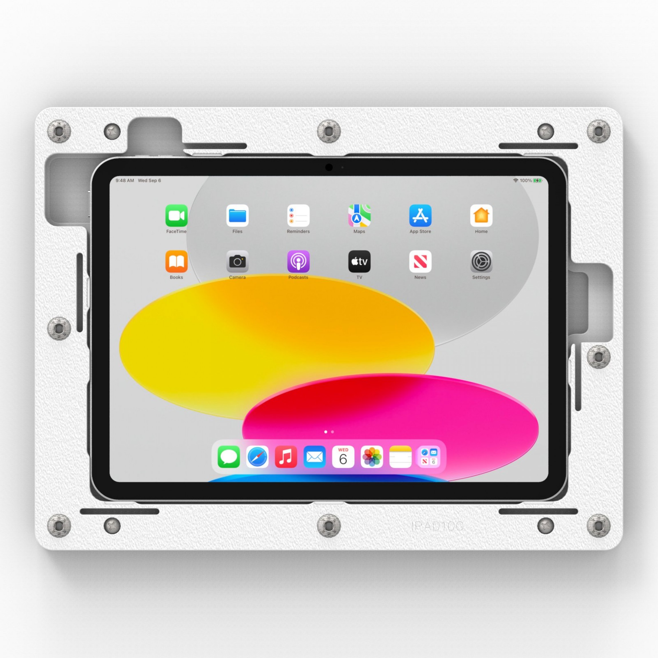 VidaMount On-Wall Tablet Mount - iPad 11" A16 | 10.9" Gen 10 - White