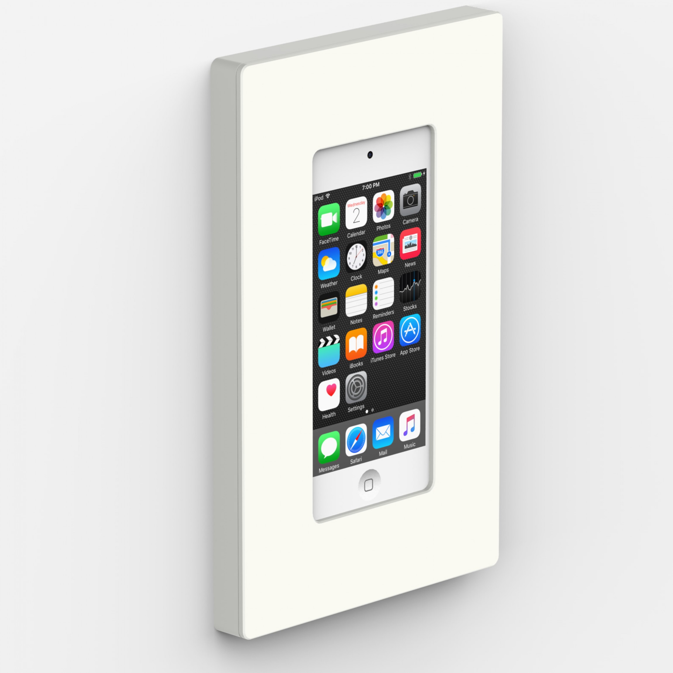 VidaMount On-Wall iPod Touch (5th/6th/7th Gen) Enclosure Mount - White ...