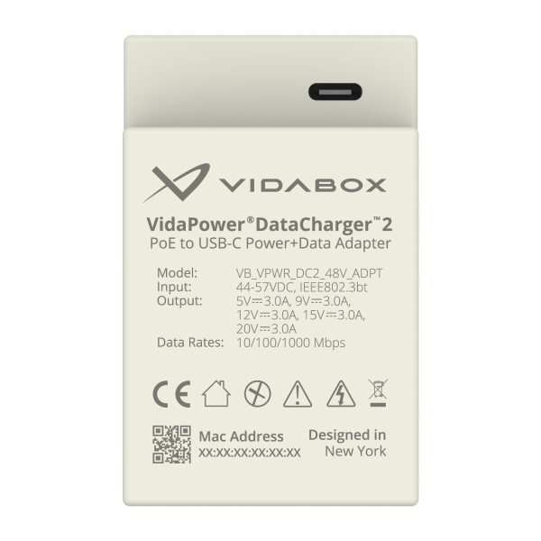 Gigabit POE to USB-C Adapter | VidaBox