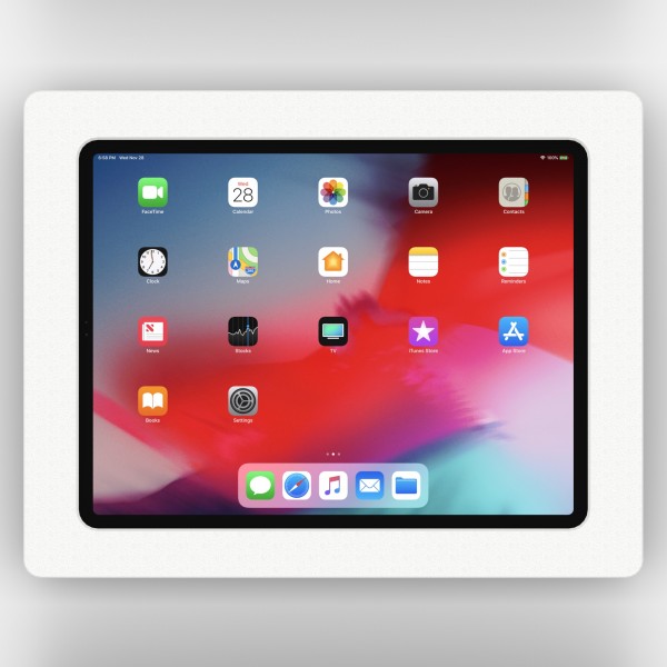 VidaMount Fixed Slim Wall 12.9-inch iPad Pro 3rd Gen Tablet Mount - White
