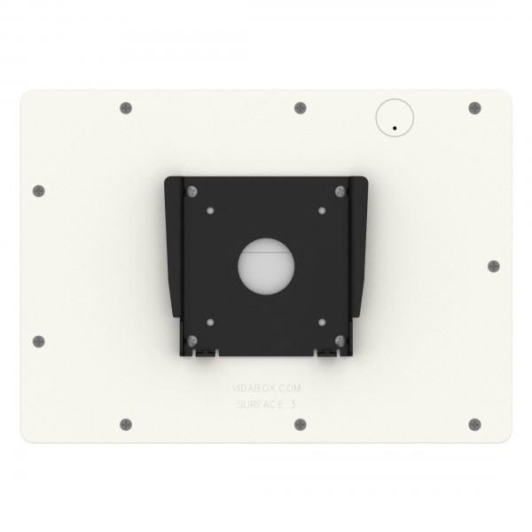 VidaMount Fixed Slim Wall Microsoft Surface 3 Tablet Mount - White