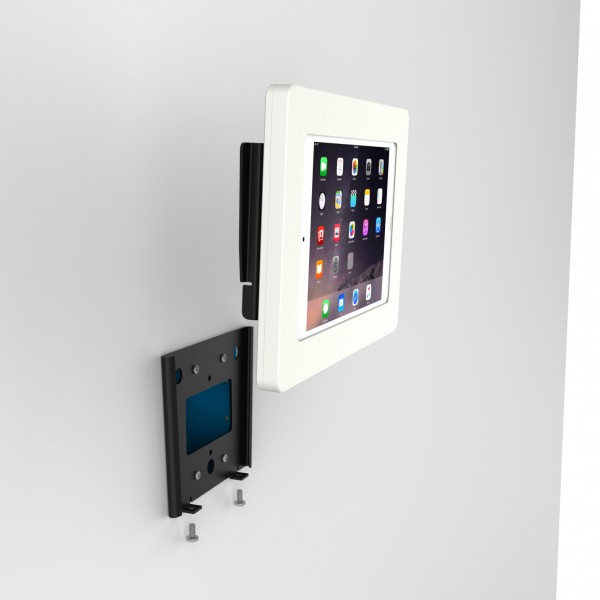 VidaMount Fixed Slim Wall iPad Mini 1, 2, 3 Tablet Mount - White