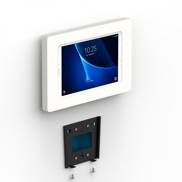 VidaMount Fixed Slim Wall Samsung Galaxy Tab A 10.1 Tablet Mount - White