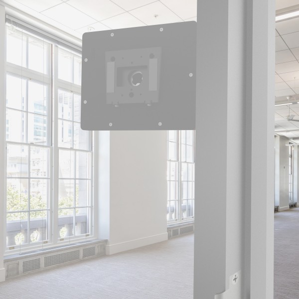 VidaMount Permanent Fixed Glass Mount iPad 2, 3 & 4 Tablet Mount - Black