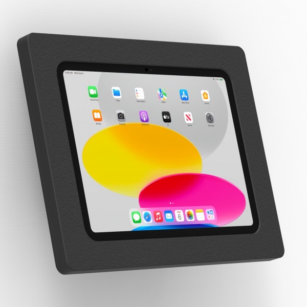 VidaMount 10.9-inch iPad 10th Gen Black Enclosure w. Fixed Tilted 15 ...