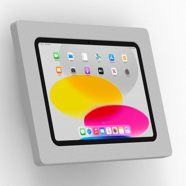 VidaMount 10.9-inch iPad 10th Gen Light Grey Enclosure w. Fixed Tilted ...