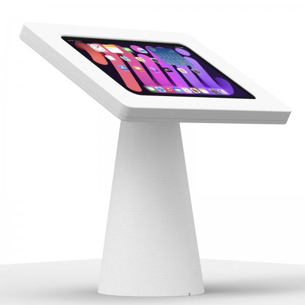 VidaMount iPad Mini (6th Gen) White Enclosure w. Fixed Surface Mount Lite