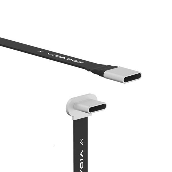 VidaPower High-Wattage, USB-C Power & Data Ribbon Cable - 12-in (300mm)