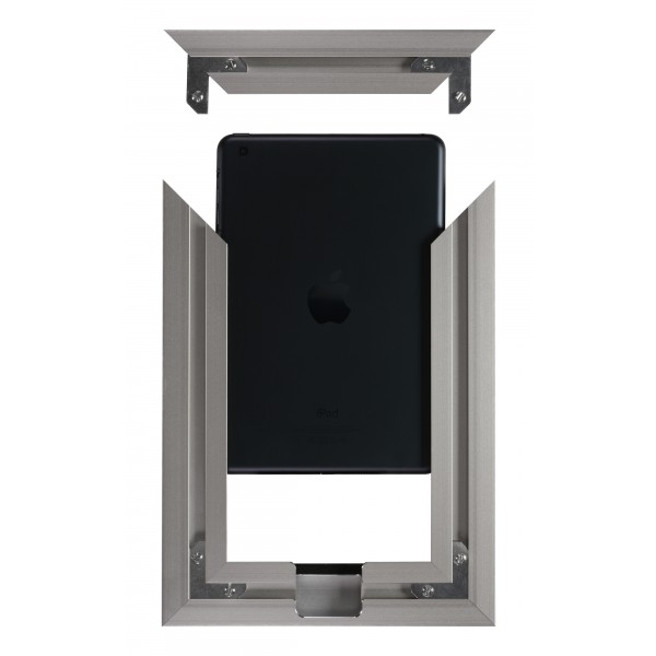 VidaMount Wall Frame - iPad Mini 4 & 5 - Brushed German Silver