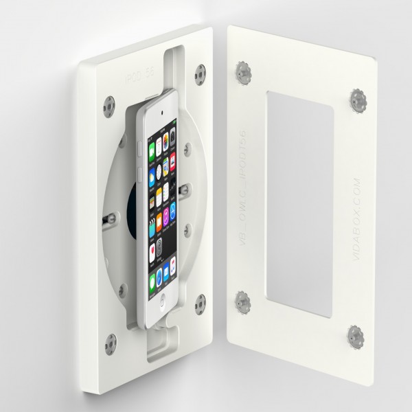 VidaMount On-Wall iPod Touch (5th/6th/7th Gen) Enclosure Mount - White ...