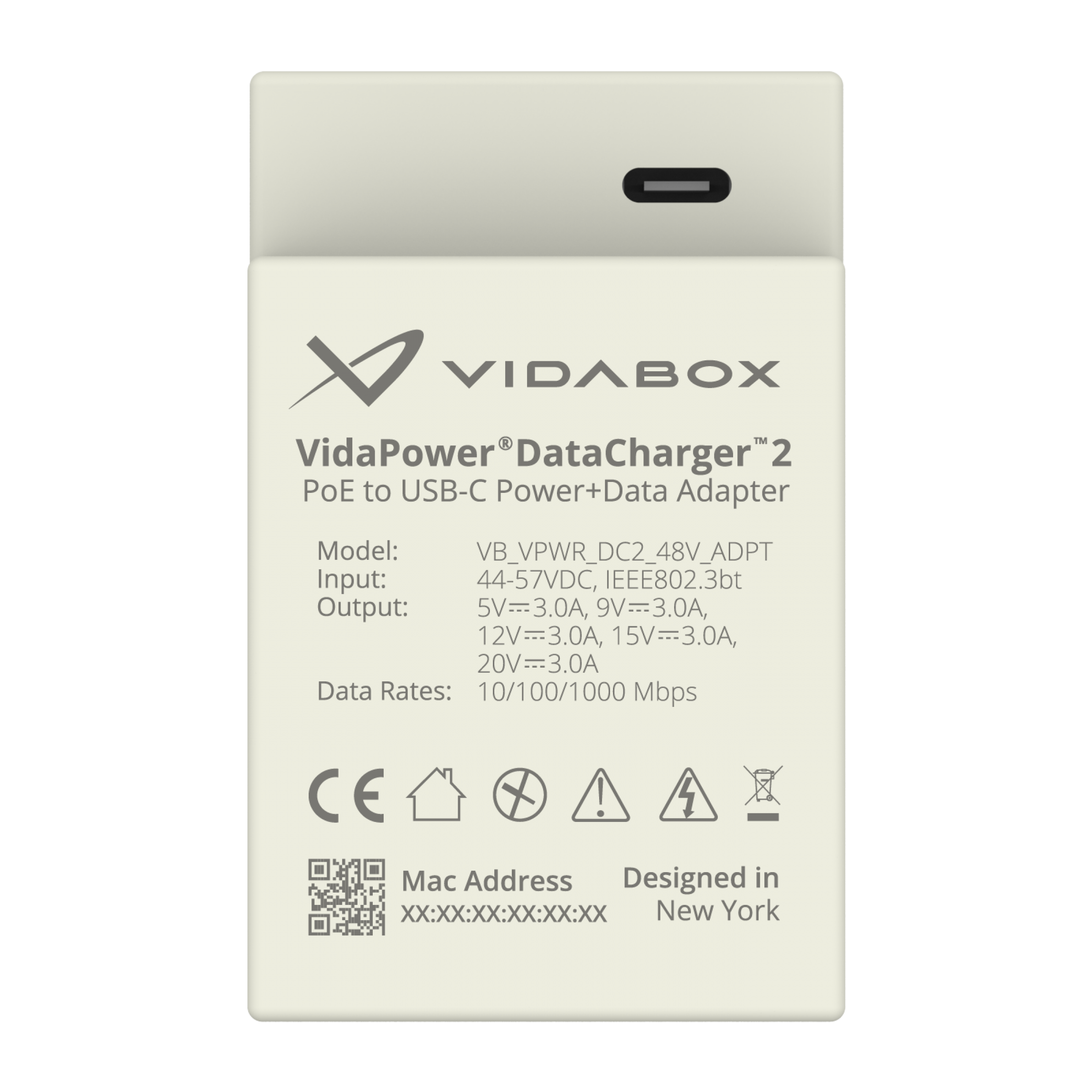 Gigabit POE to USB-C Adapter | VidaBox