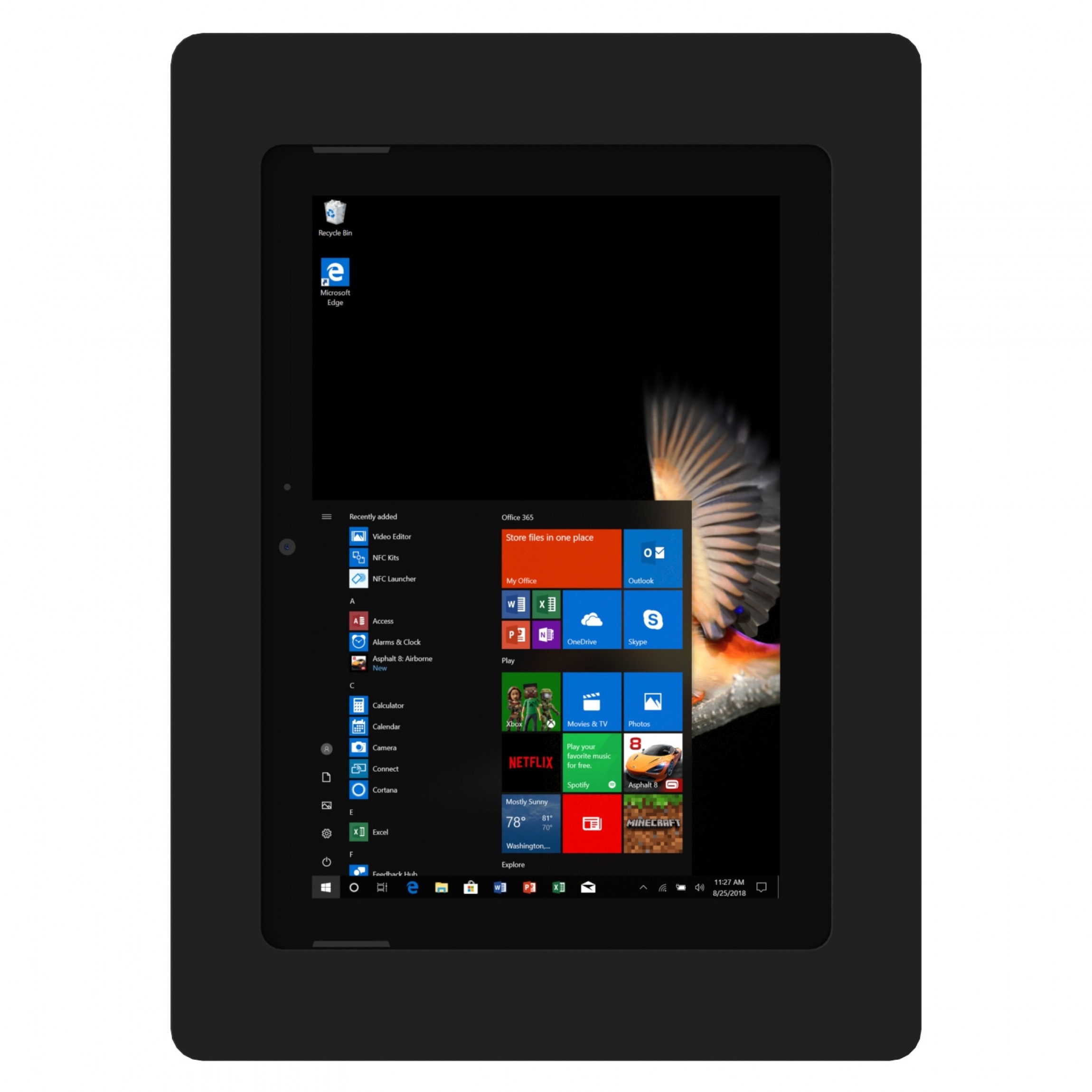 Black - Microsoft Windows Surface Go, Go 2, Go 3, & Go 4 - VidaMount On ...