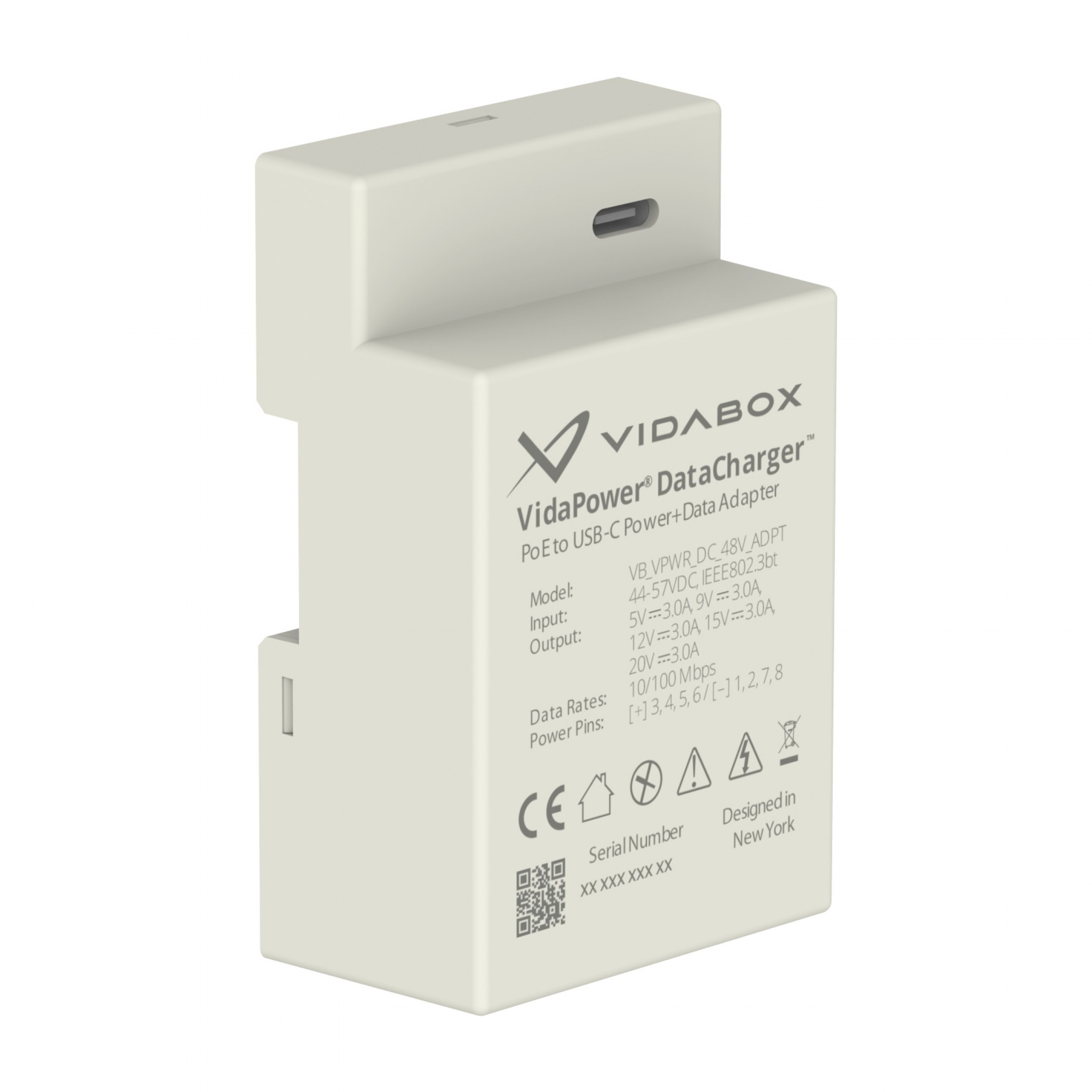 Gigabit POE to USB-C Adapter | VidaBox