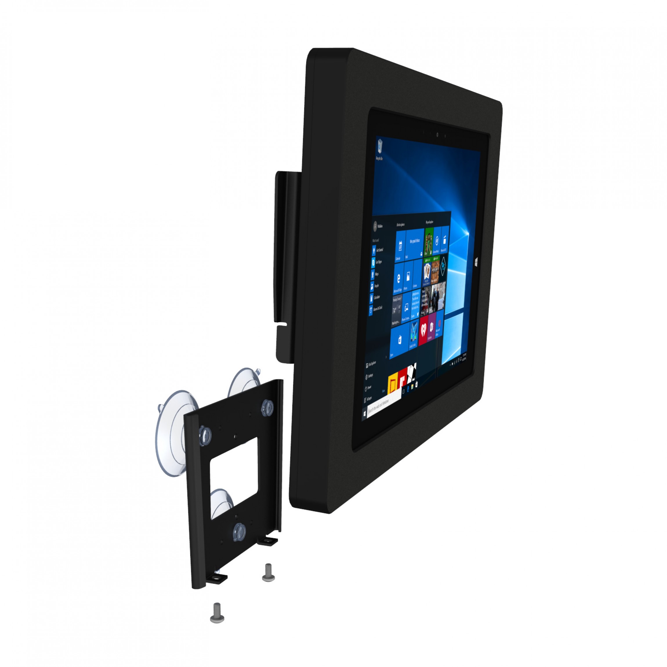 VidaMount Removable Fixed Glass Mount Microsoft Surface 3 Tablet Mount ...