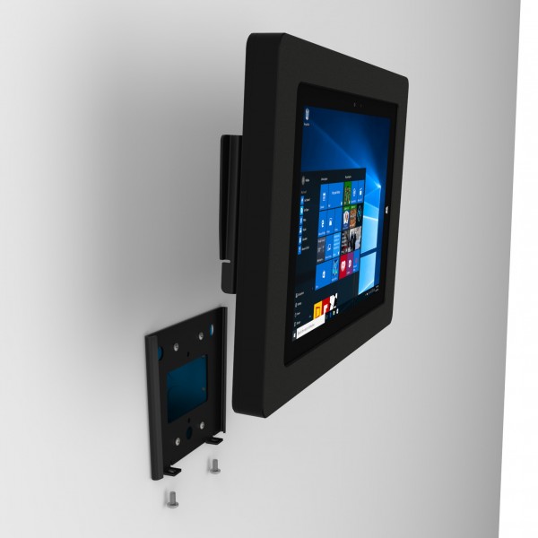 VidaMount Fixed Slim Wall Microsoft Surface 3 Tablet Mount - Black