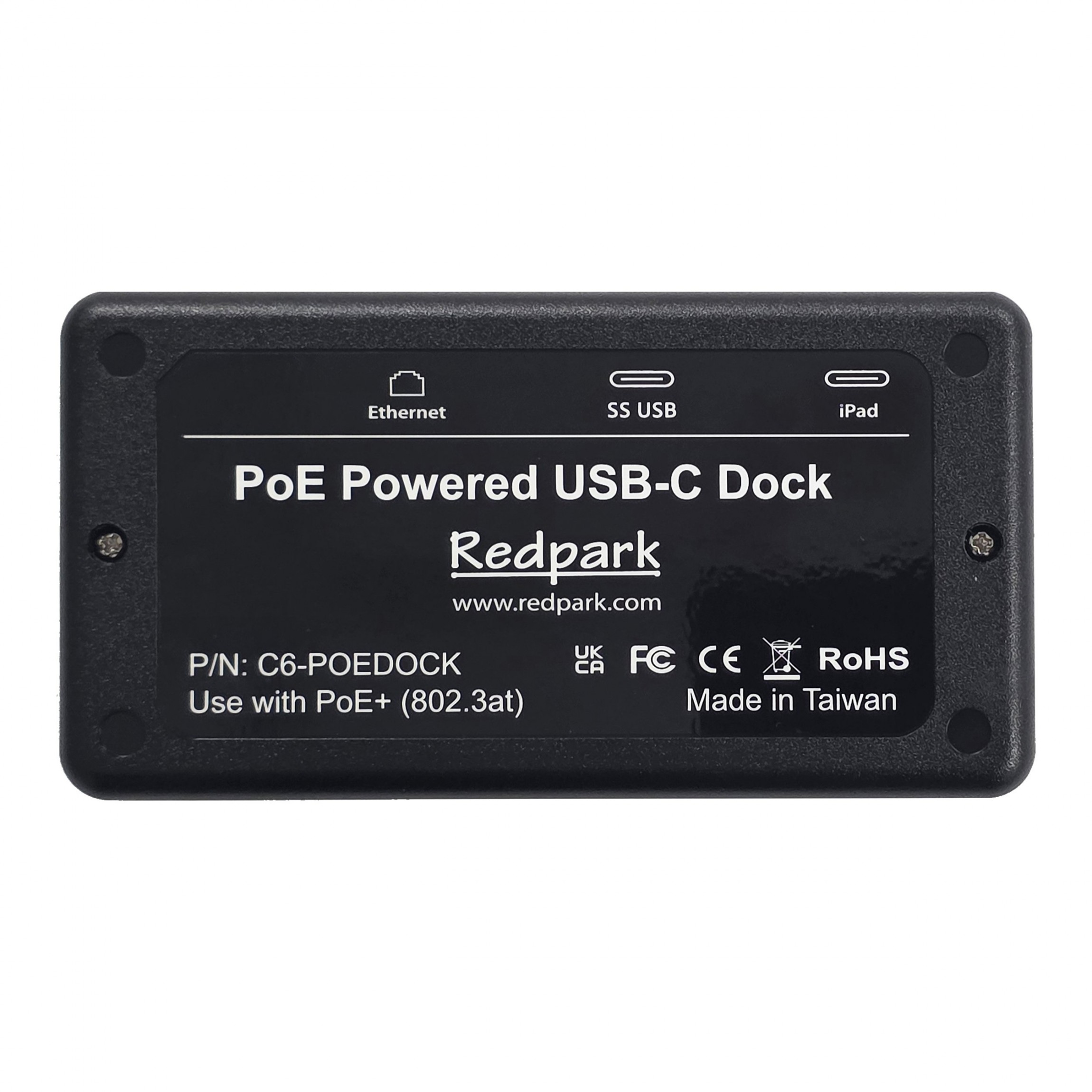 Redpark PoE-Powered USB-C Dock for iPad (Data + Power) w. 10 feet high ...