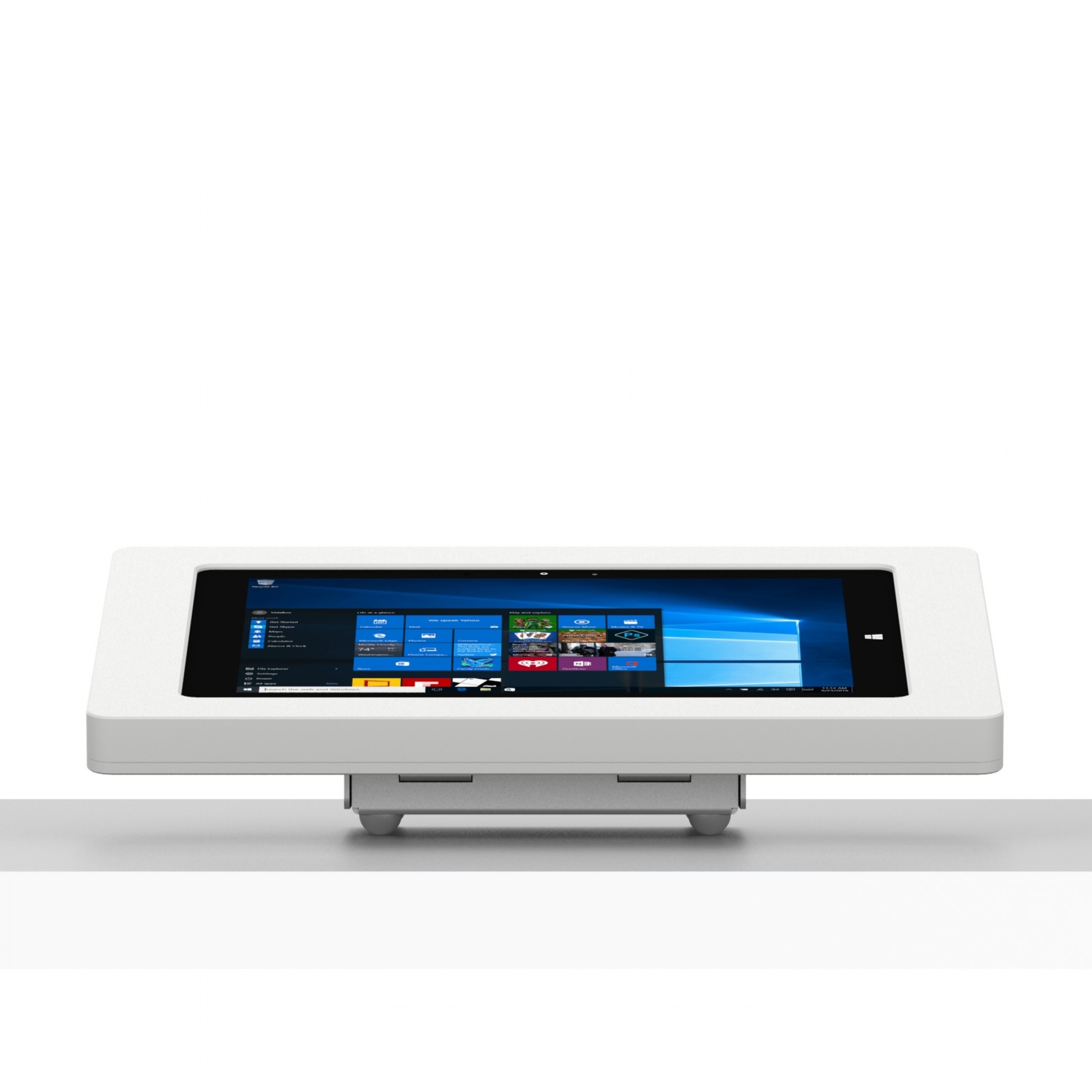 VidaMount Microsoft Surface 3 White Enclosure w. Fixed Tilted 15° Desk ...