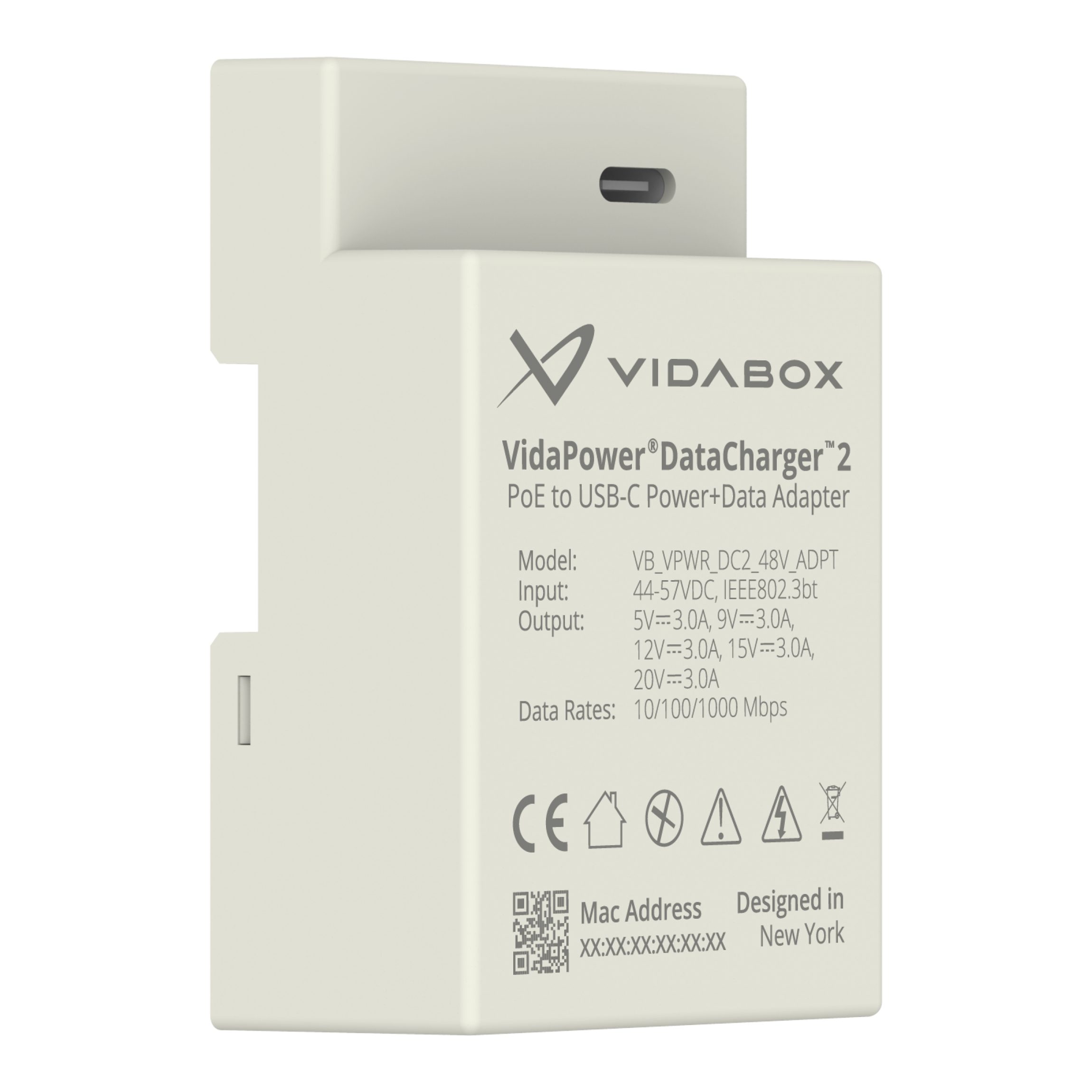 Gigabit POE to USB-C Adapter | VidaBox