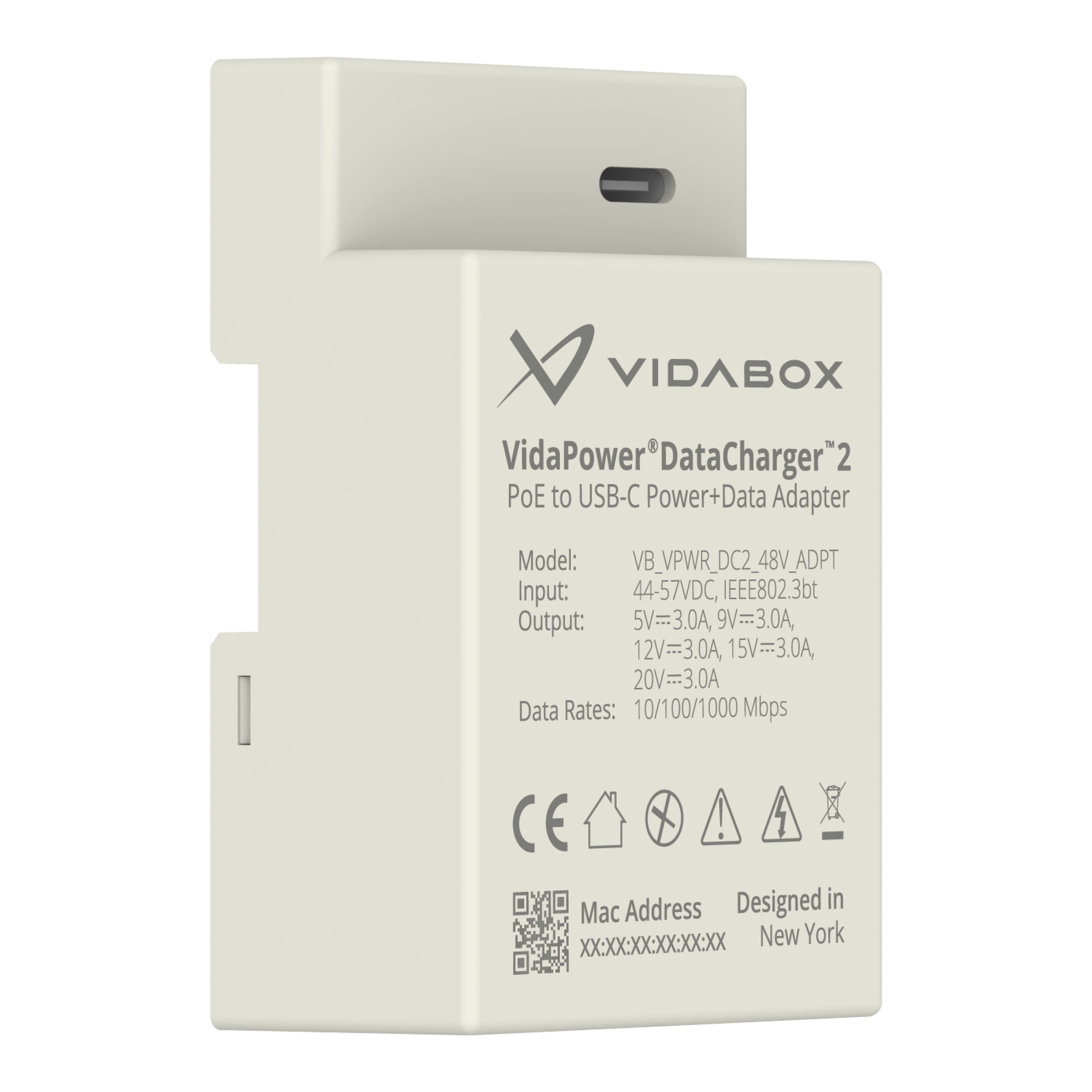 Gigabit POE to USB-C Adapter | VidaBox