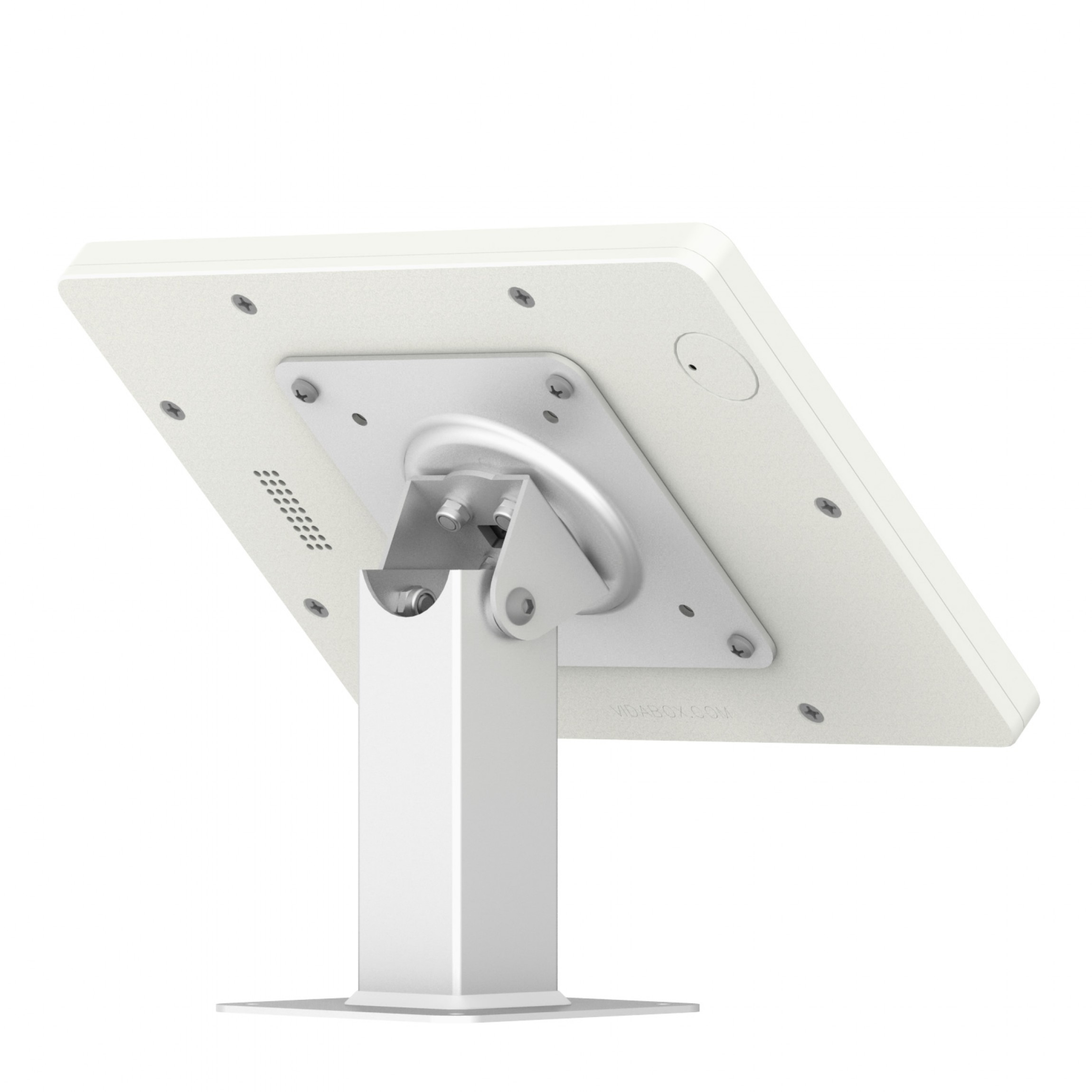VidaMount iPad Mini 1, 2, & 3 White Enclosure w. 360 Rotate & Tilt ...