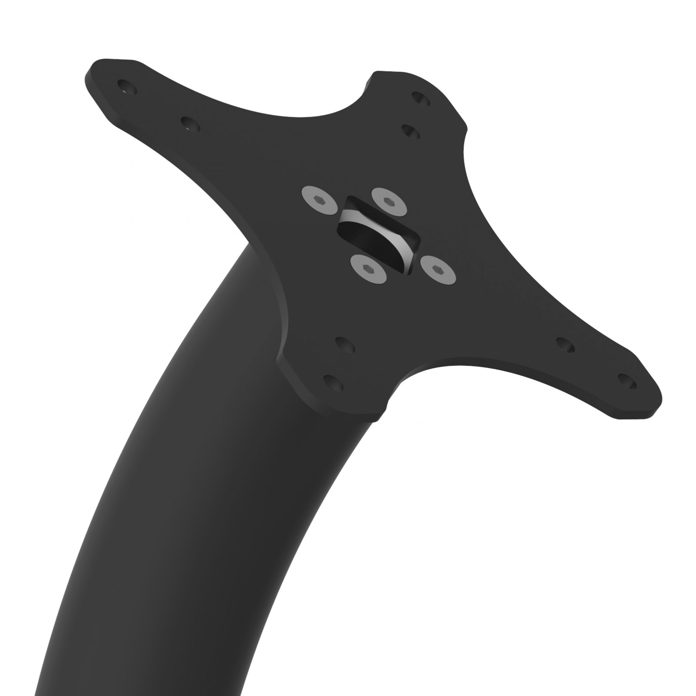 VidaMount Fixed VESA Floor Stand (2nd Version) - Black