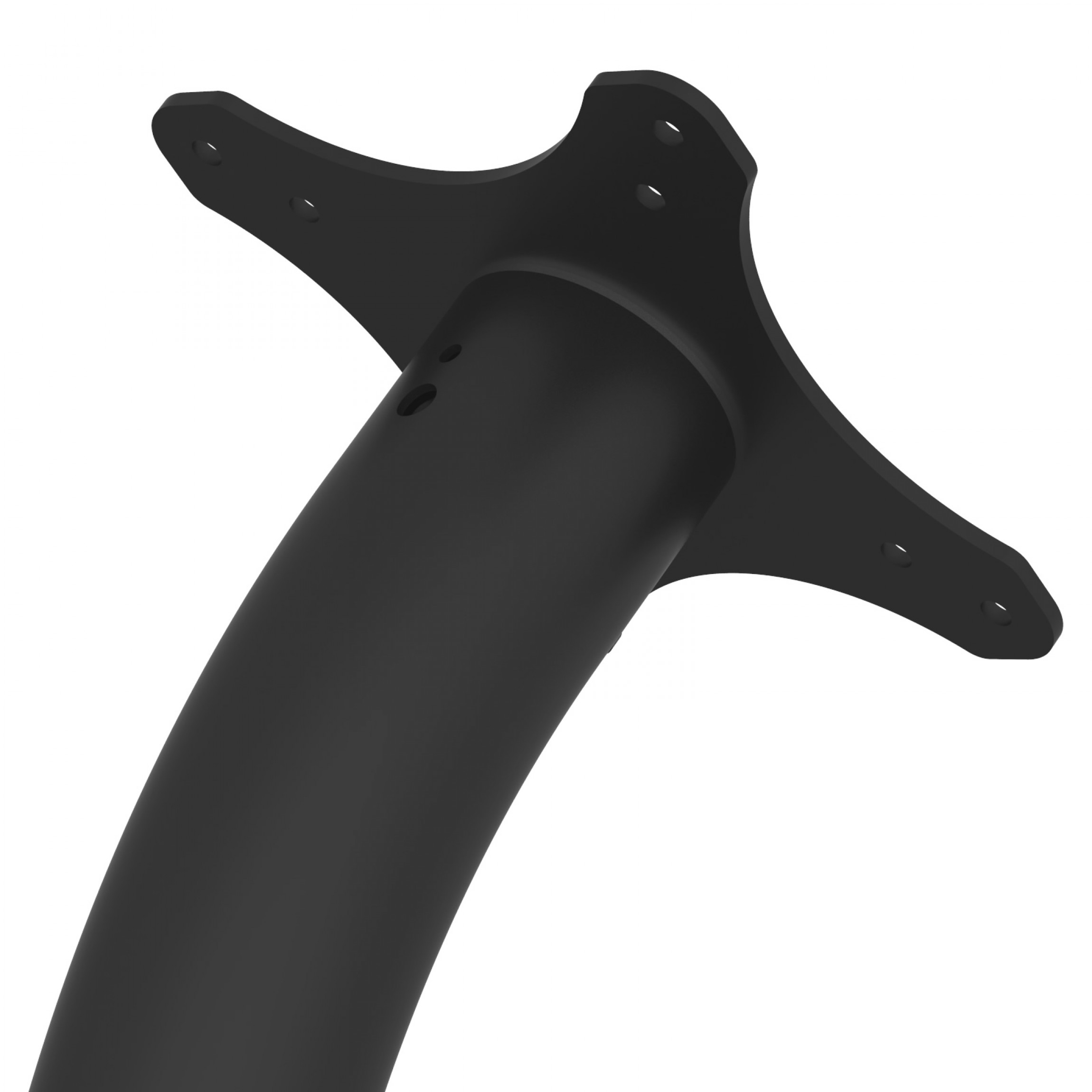 VidaMount Fixed VESA Floor Stand (2nd Version) - Black