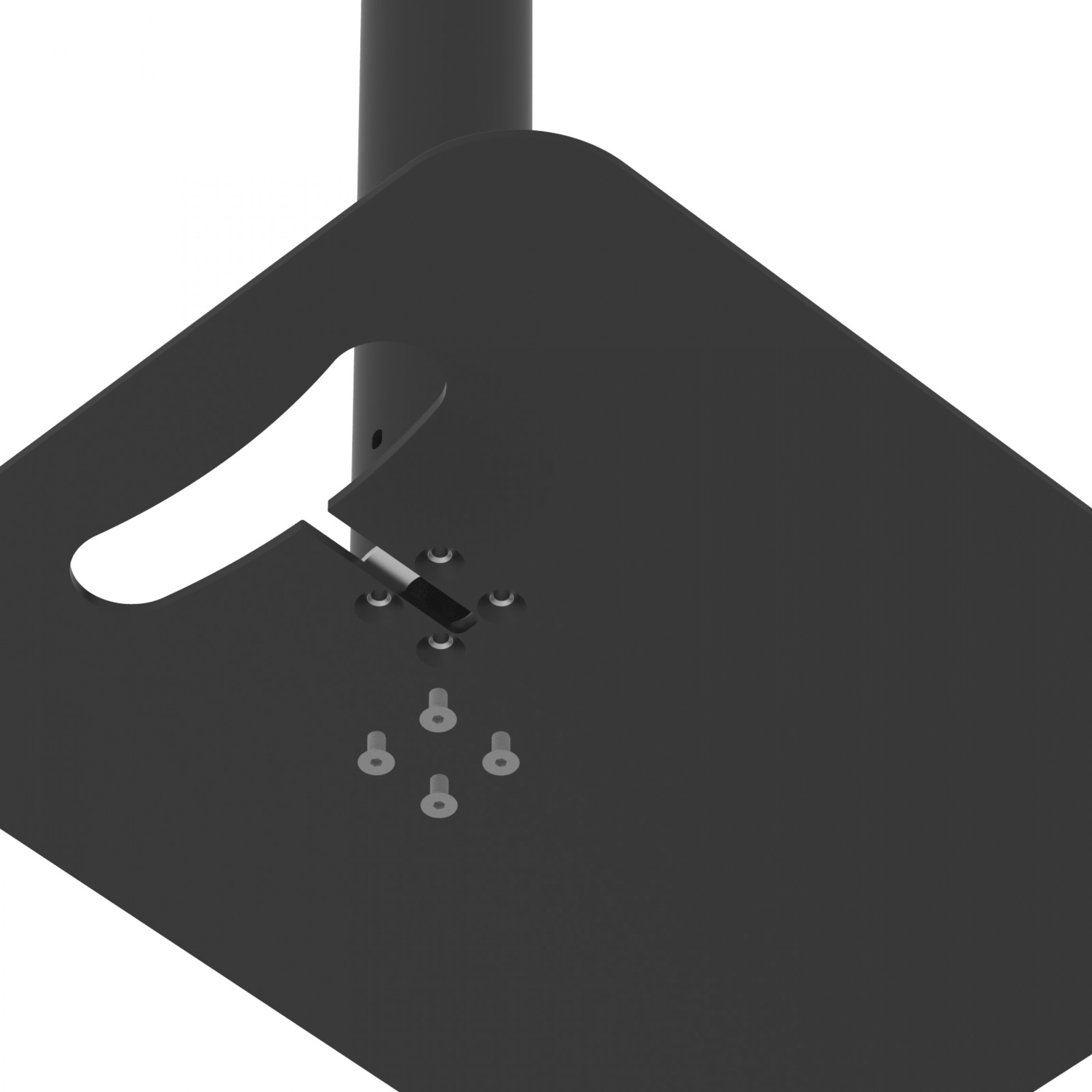 VidaMount Fixed VESA Floor Stand (2nd Version) - Black