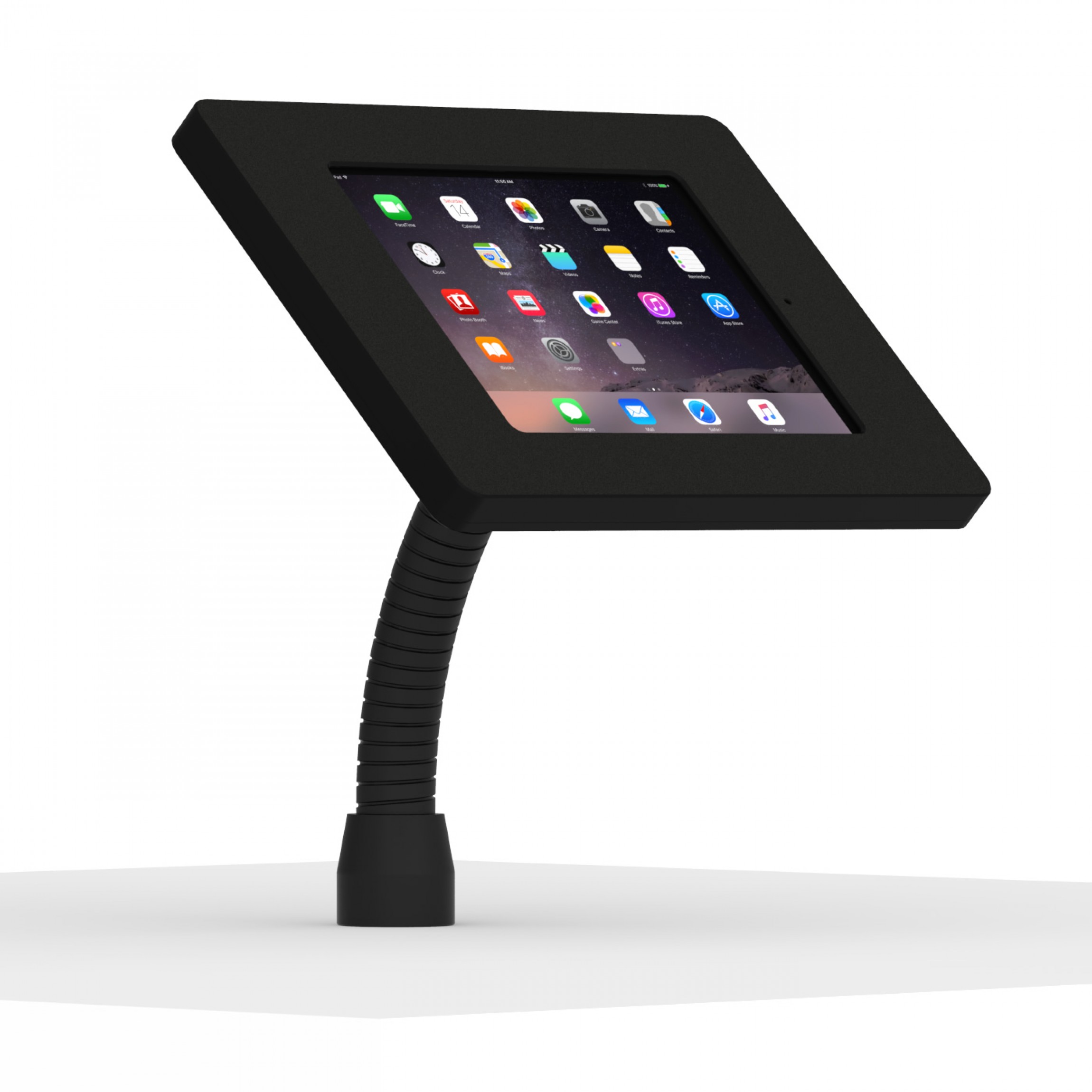 VidaMount iPad Mini 1, 2, 3 Home Button Covered Black Enclosure w ...